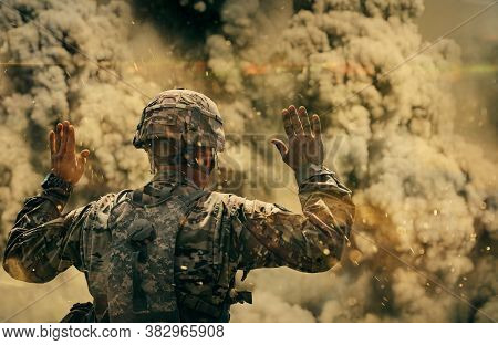 Soldier Who Has Raised Image & Photo (Free Trial) | Bigstock