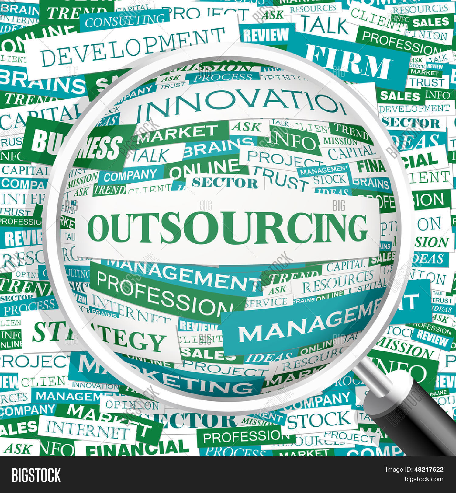 OUTSOURCING. Vector & Photo (Free Trial) | Bigstock
