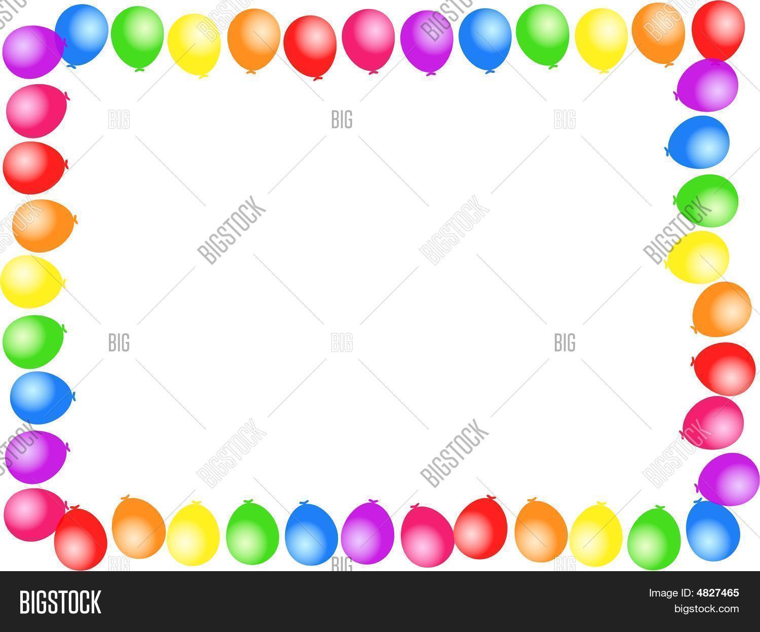 Balloon Border Image & Photo (Free Trial) | Bigstock