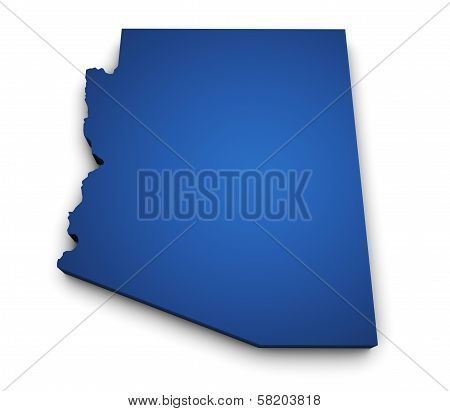 Map Arizona State 3D Image & Photo (Free Trial) | Bigstock