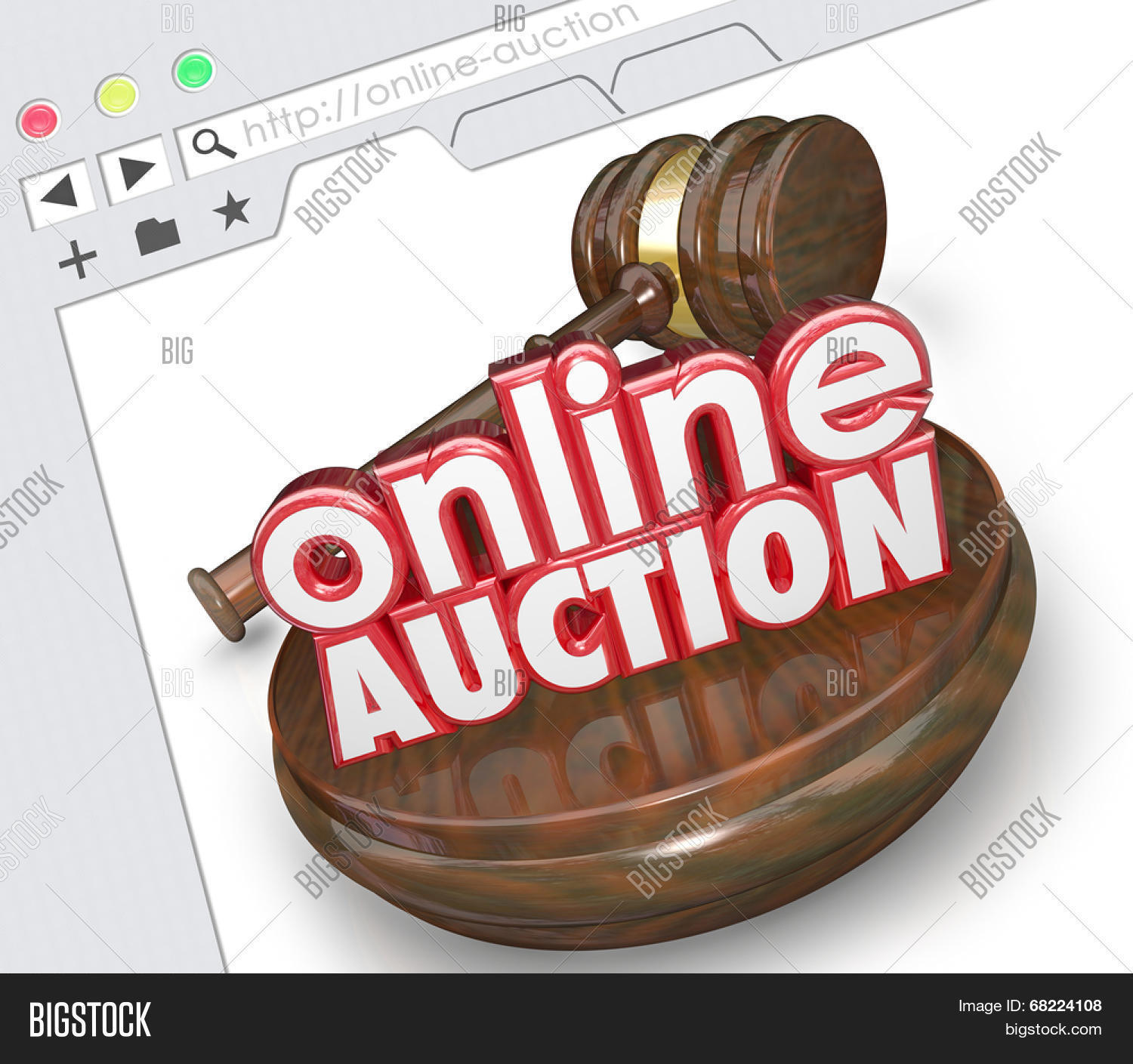 Online Auction 3d Image & Photo (Free Trial) | Bigstock