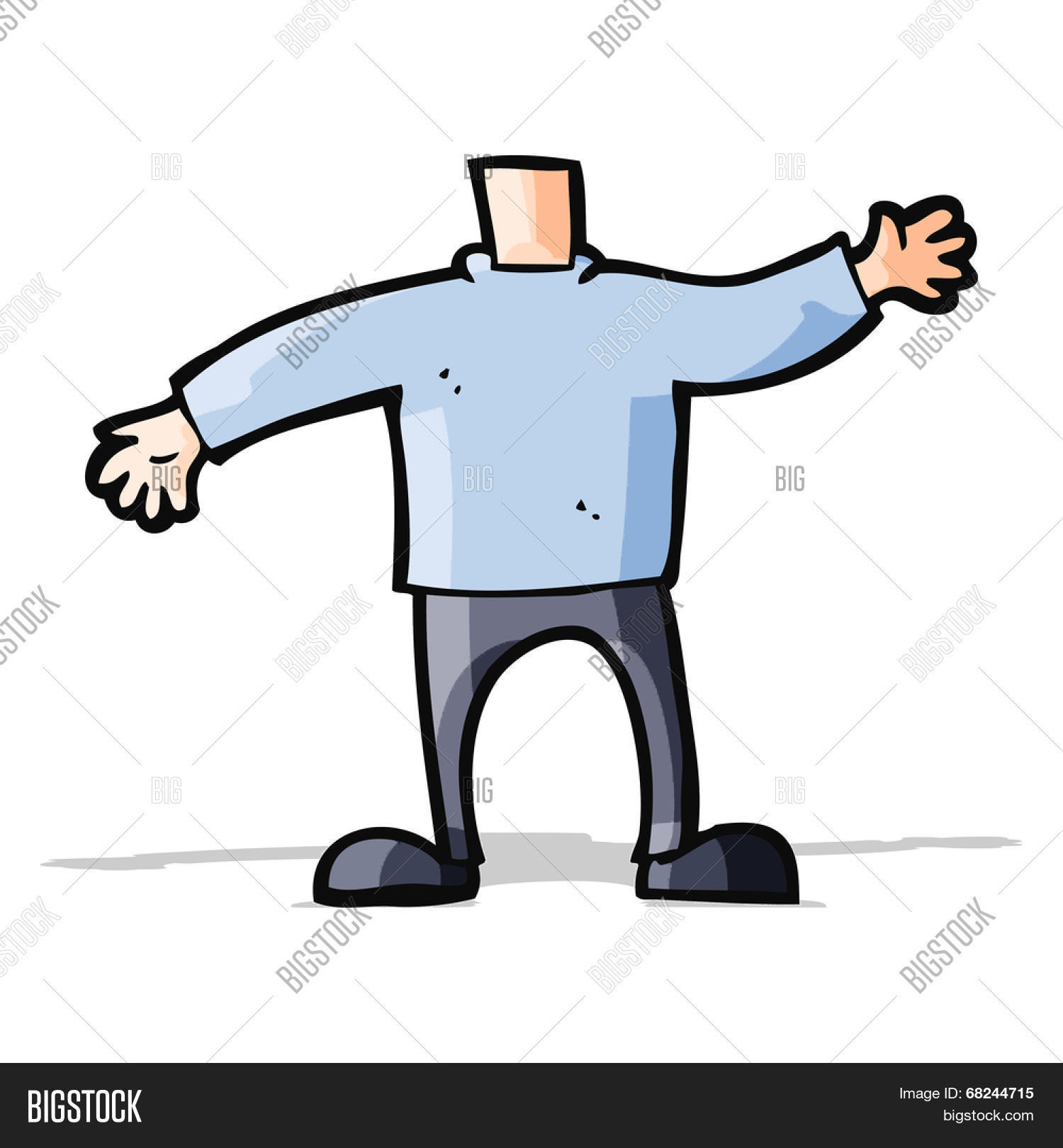 Cartoon Body Waving Vector & Photo (Free Trial) | Bigstock