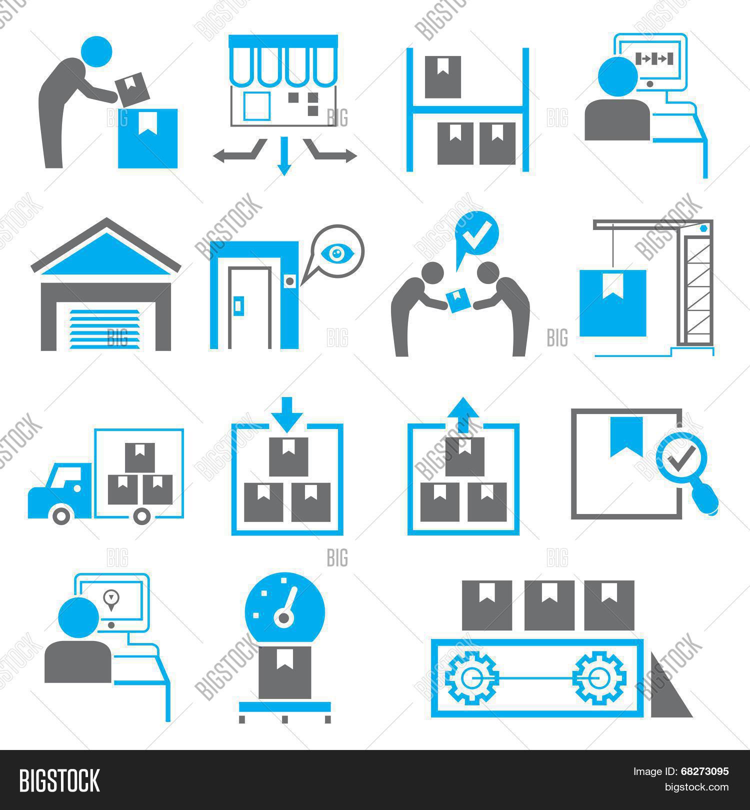 Manufacturing Icons Vector & Photo (Free Trial) | Bigstock