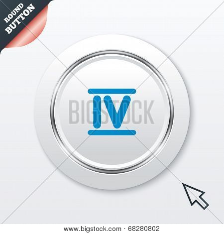 Roman Numeral Four Vector & Photo (Free Trial) | Bigstock