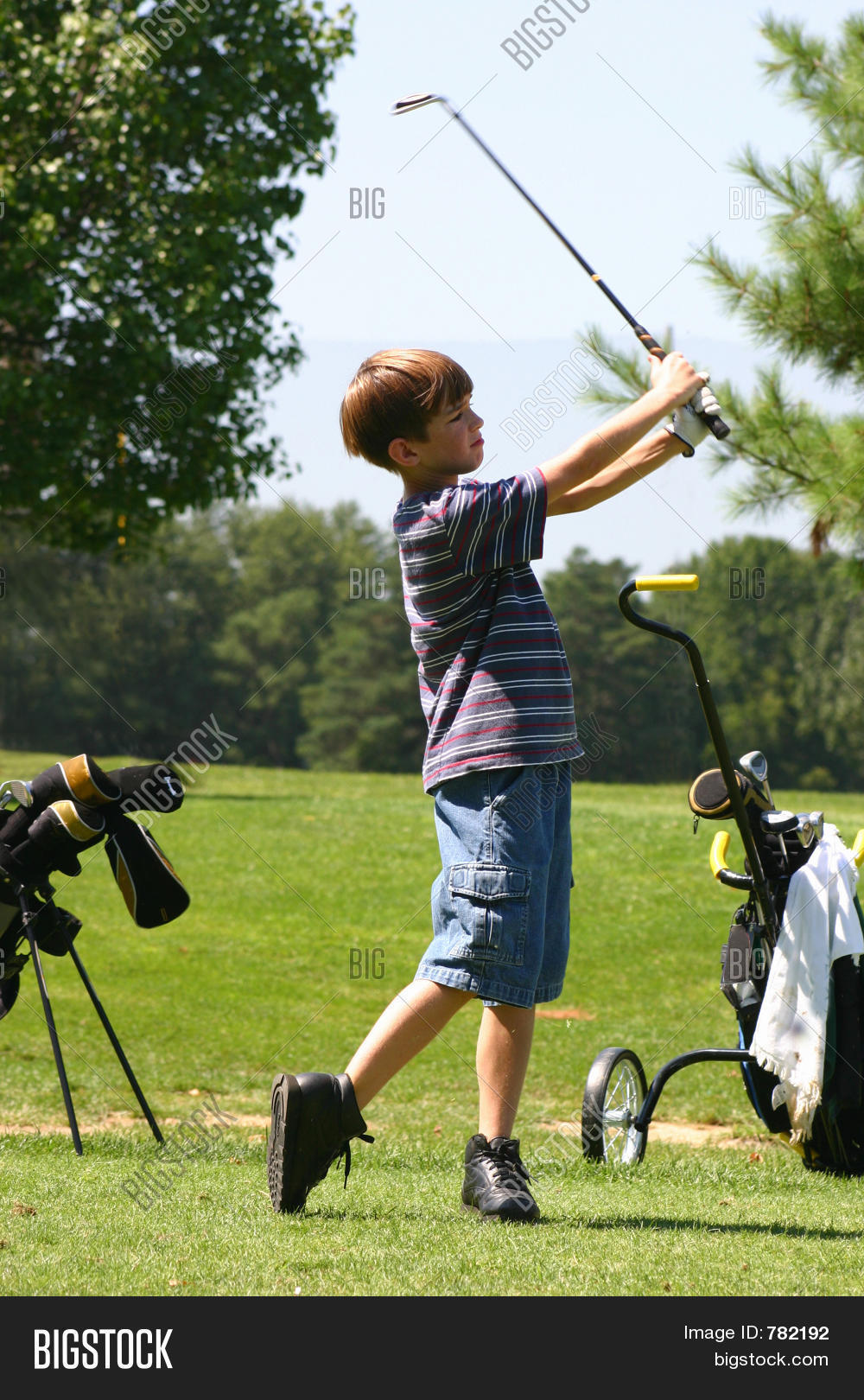 Boy Golfer Image & Photo (Free Trial) | Bigstock