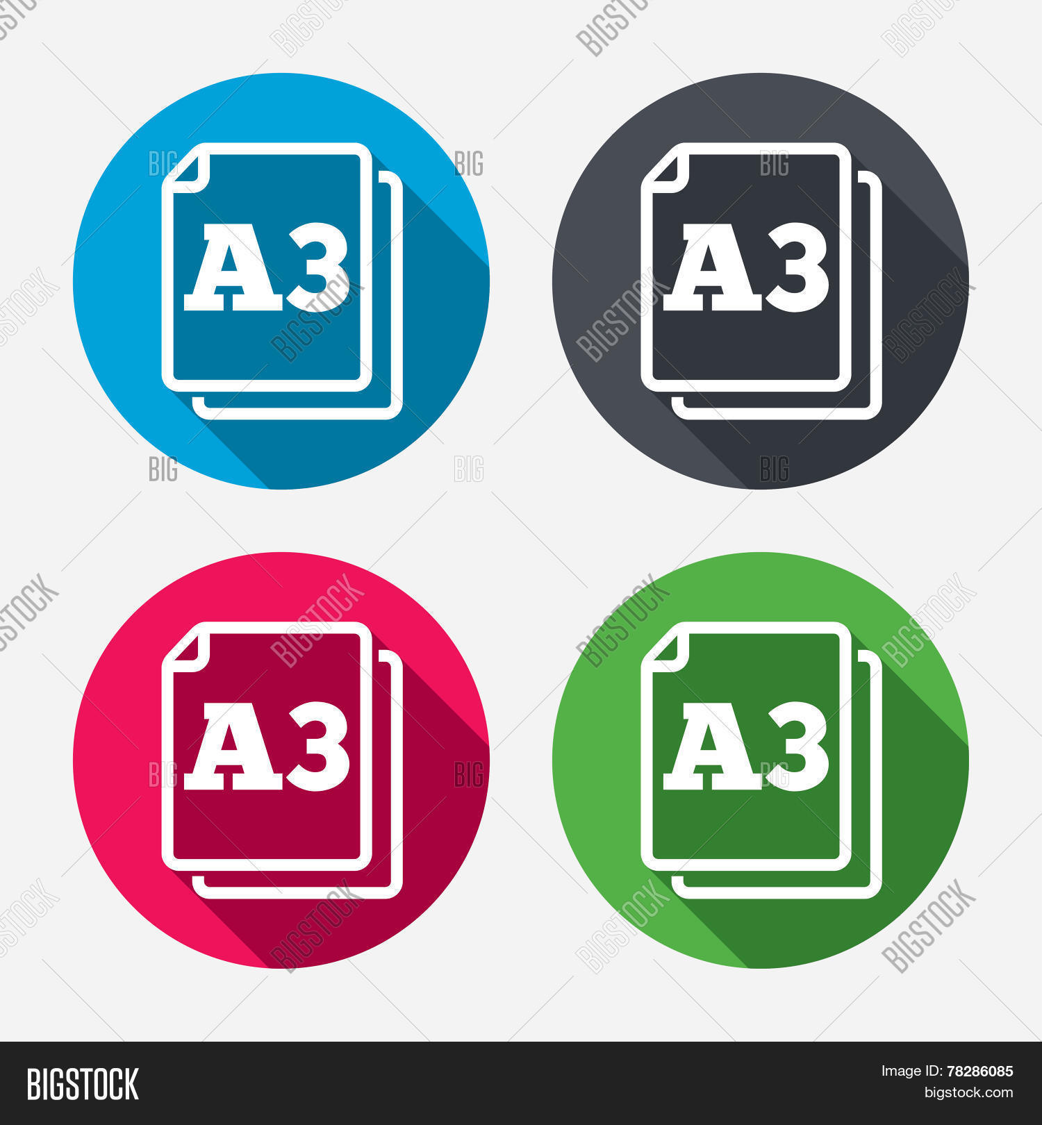 Paper Size A3 Vector & Photo (Free Trial) | Bigstock
