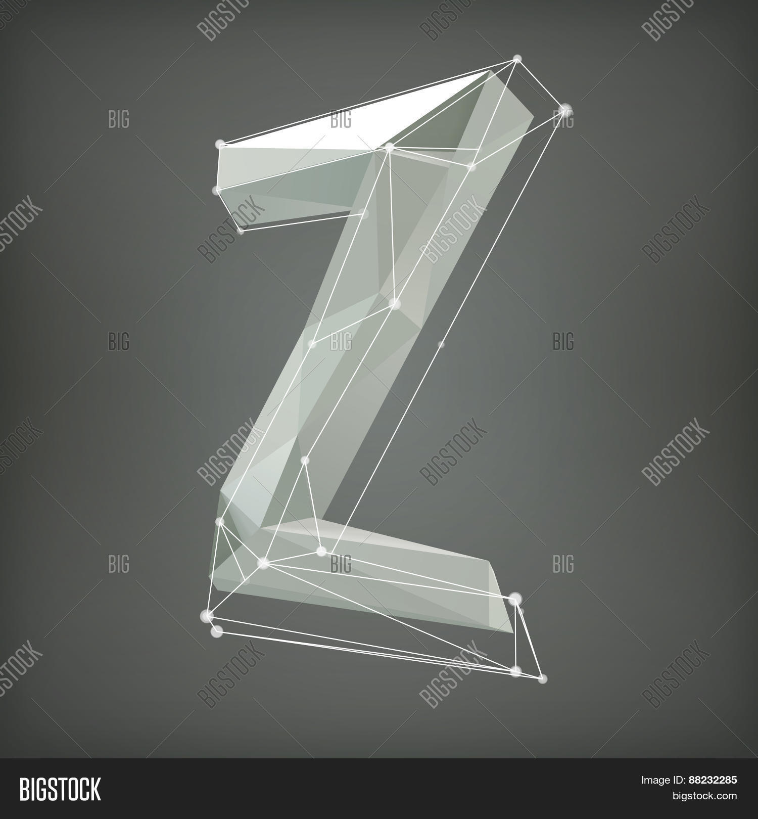 Low Poly Alphabet. Vector & Photo (Free Trial) | Bigstock