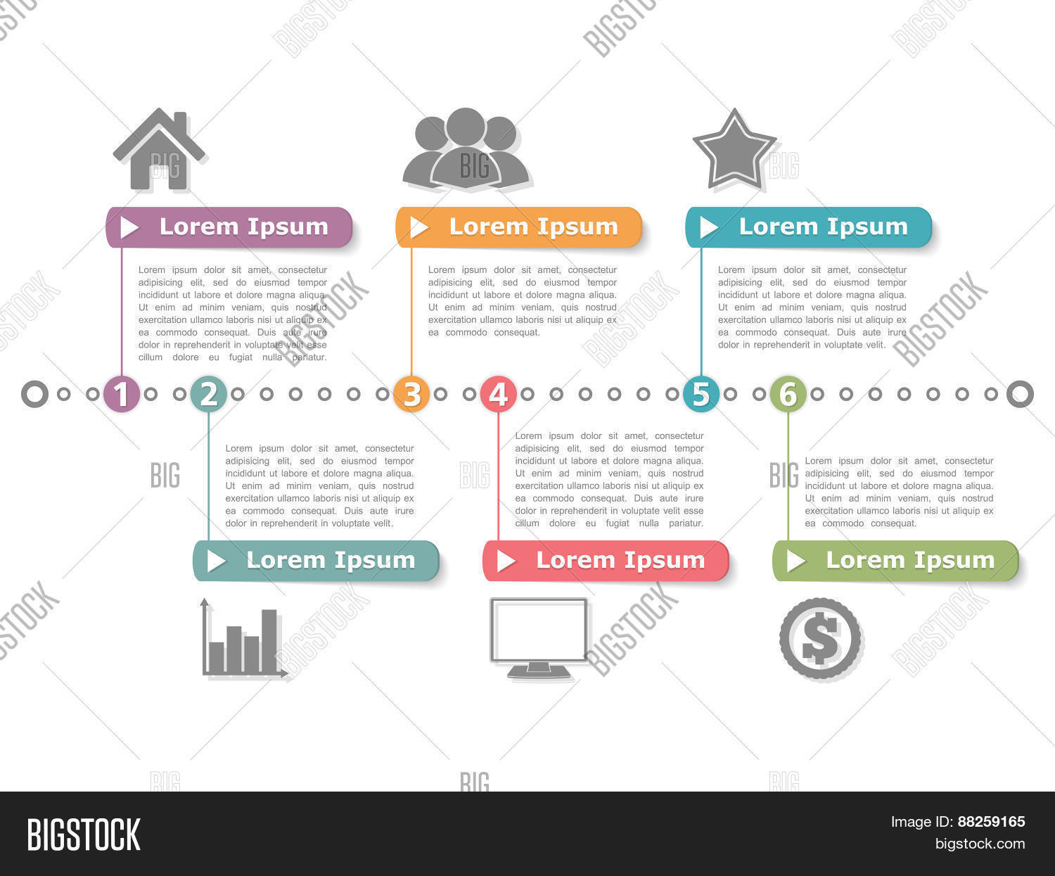 Process Diagram Vector & Photo (Free Trial) | Bigstock