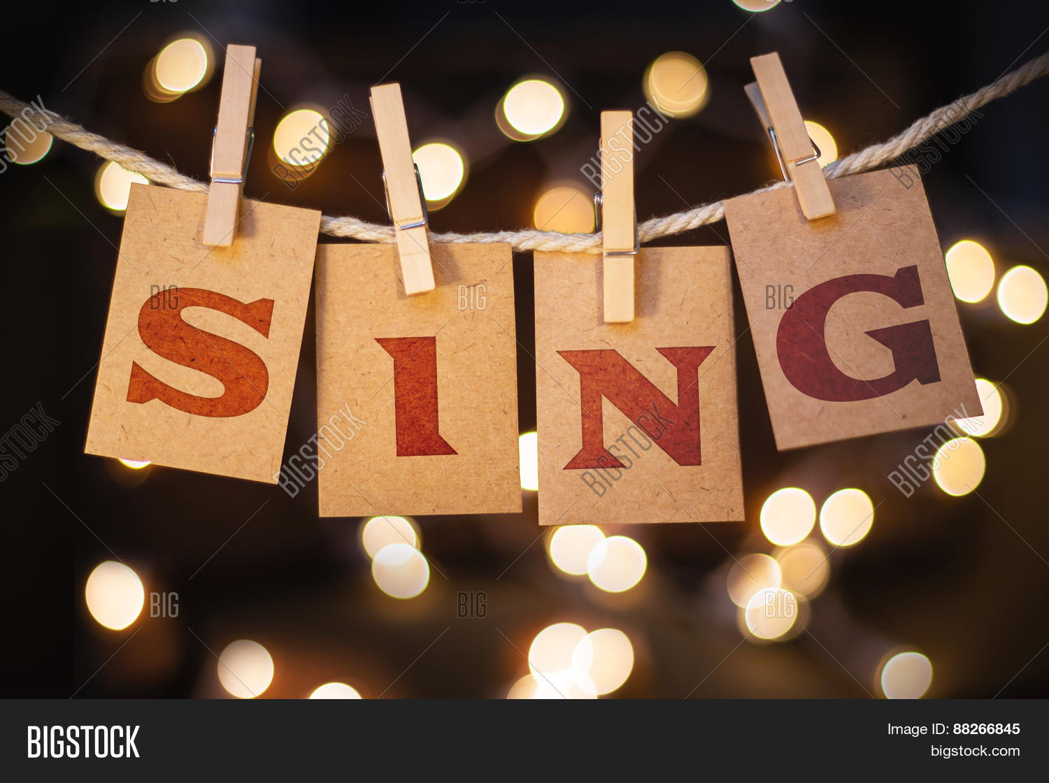 Sing Concept Clipped Image & Photo (Free Trial) | Bigstock