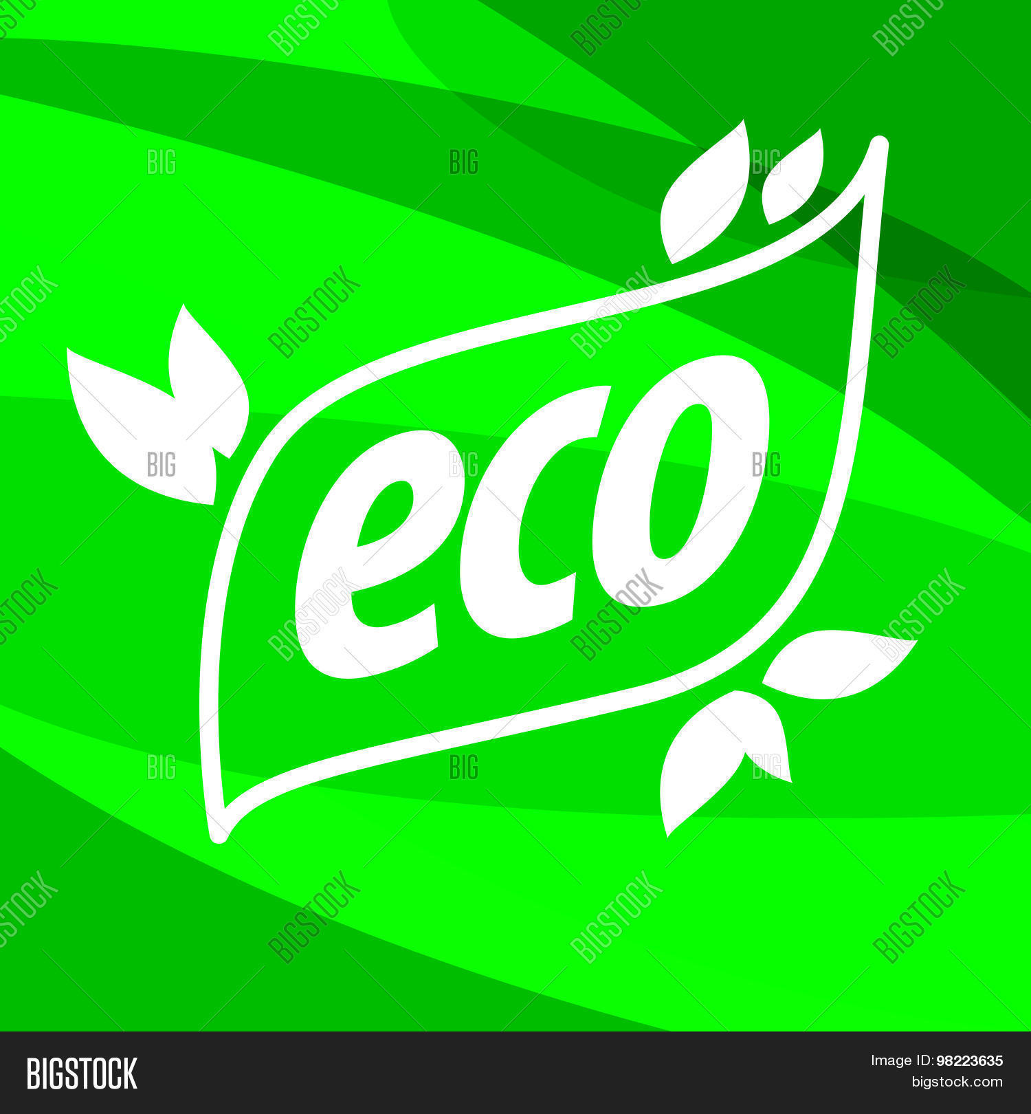 Eco Vector Logo On Vector & Photo (Free Trial) | Bigstock