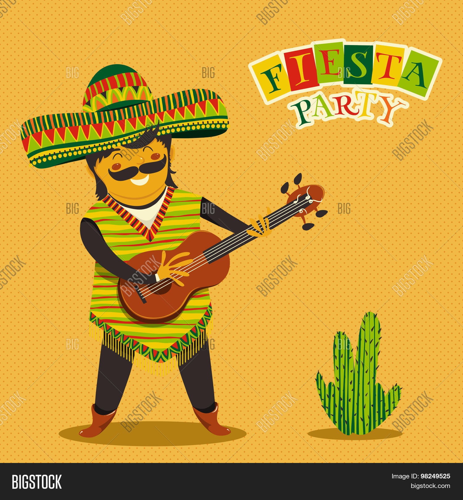Mexican Fiesta Party Vector & Photo (Free Trial) | Bigstock