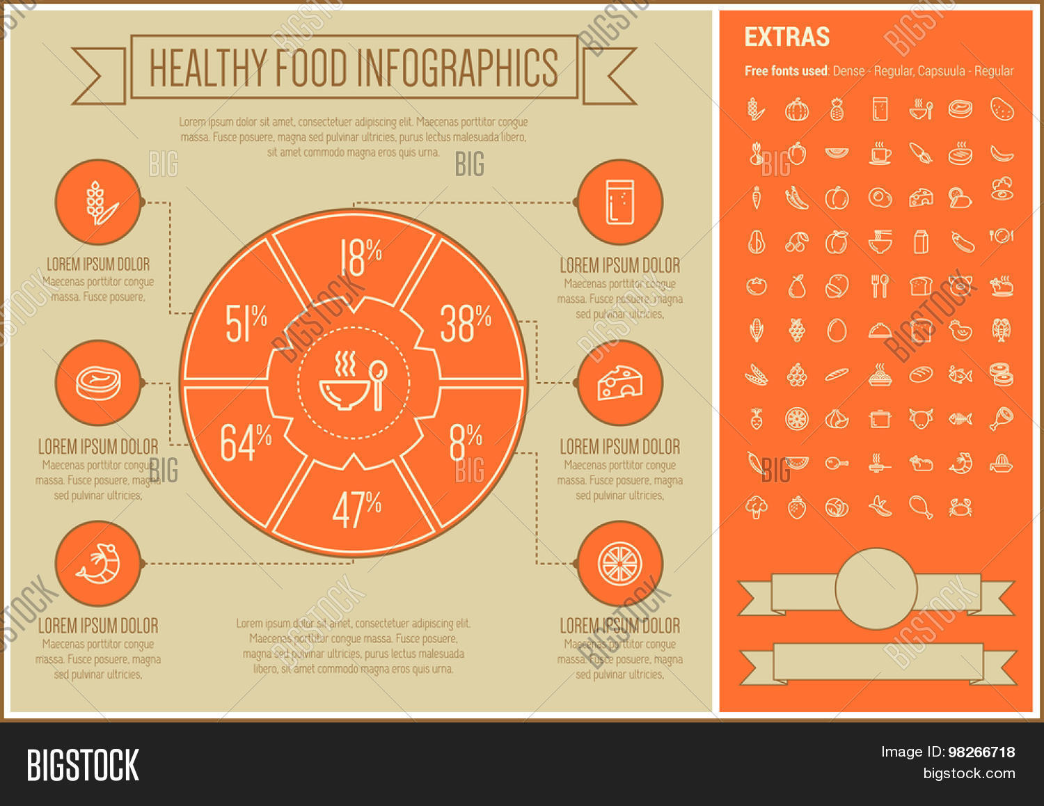 Healthy Food Vector & Photo (Free Trial) | Bigstock