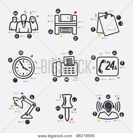 Office Infographic Vector & Photo (Free Trial) | Bigstock