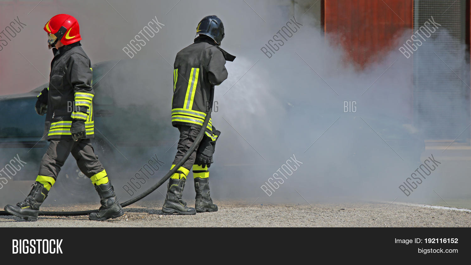 Two Firefighters Image & Photo (Free Trial) | Bigstock