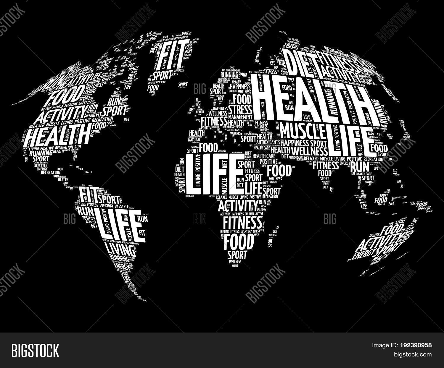 Health Life World Map Image & Photo (Free Trial) | Bigstock