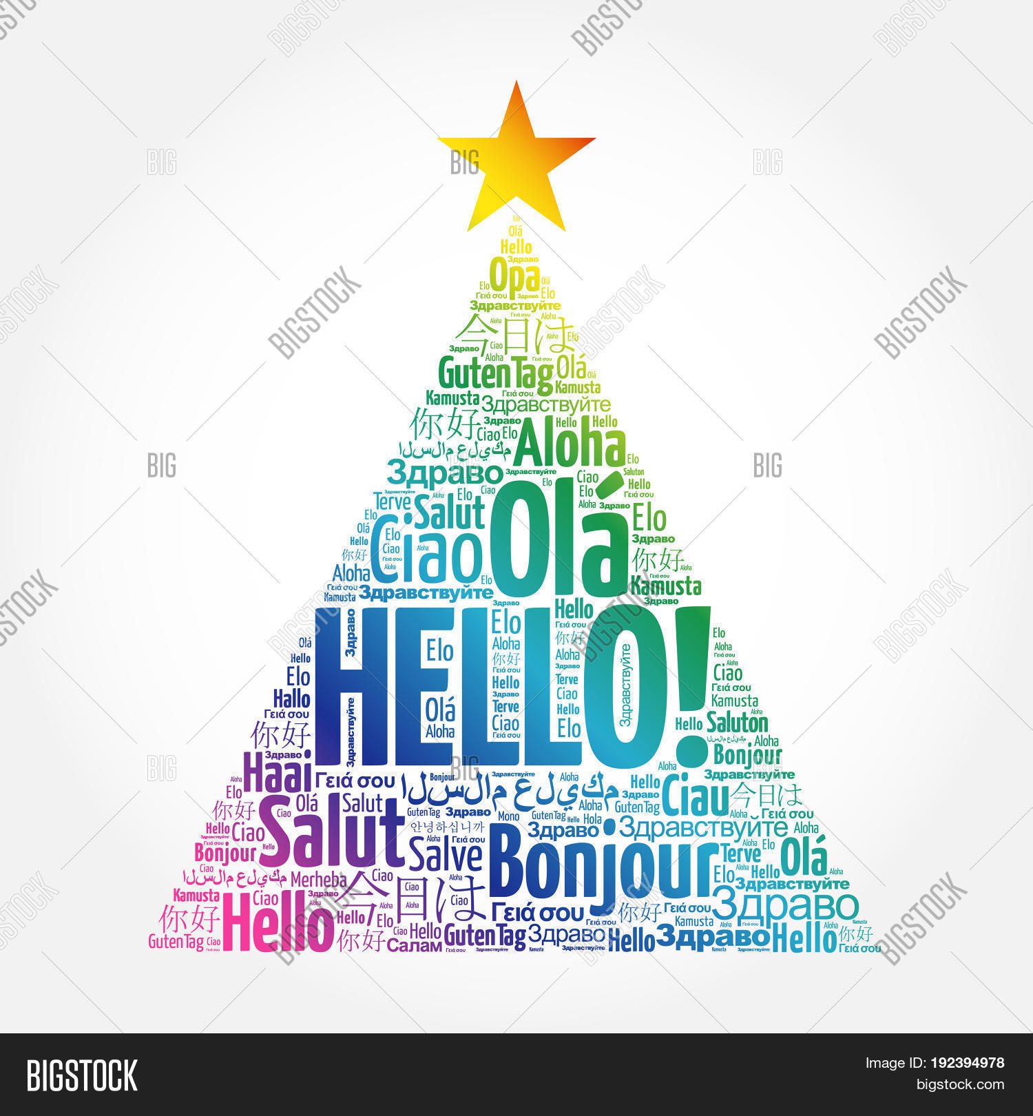 Hello Word Cloud Image & Photo (Free Trial) | Bigstock