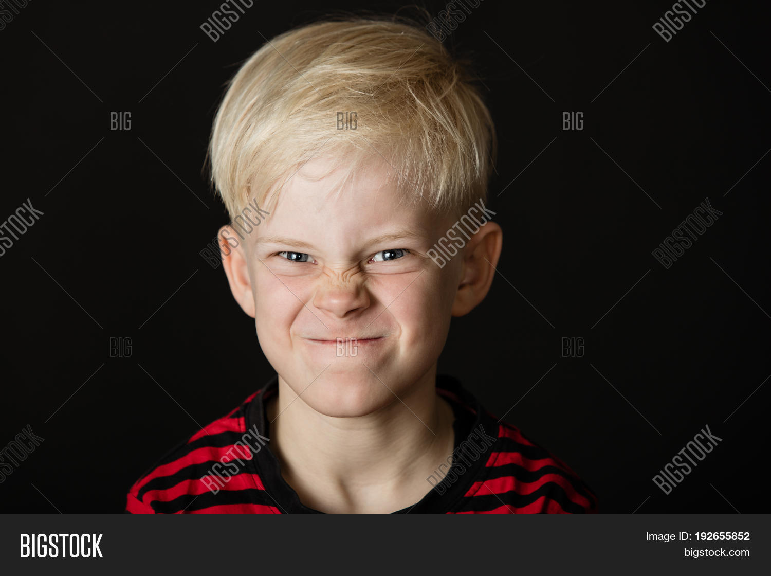 Angry Little Blond Boy Image & Photo (Free Trial) | Bigstock