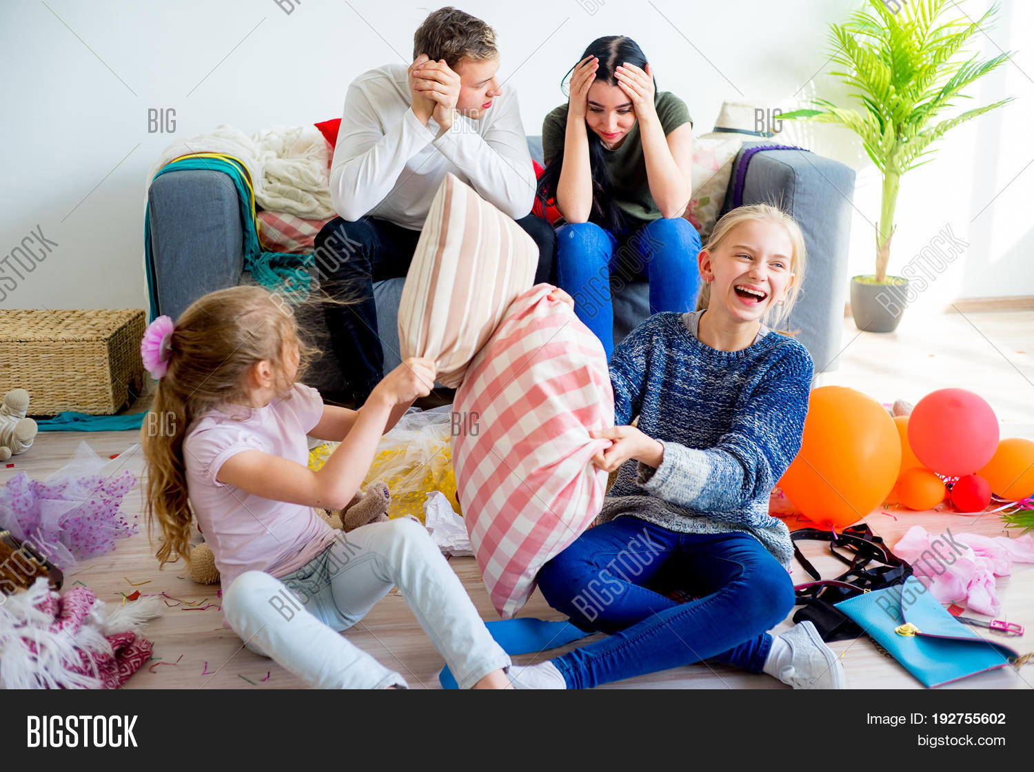 Kids Romping Home Image & Photo (Free Trial) | Bigstock
