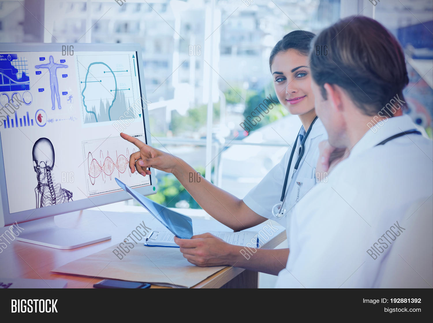 Doctor Showing Screen Image & Photo (Free Trial) | Bigstock