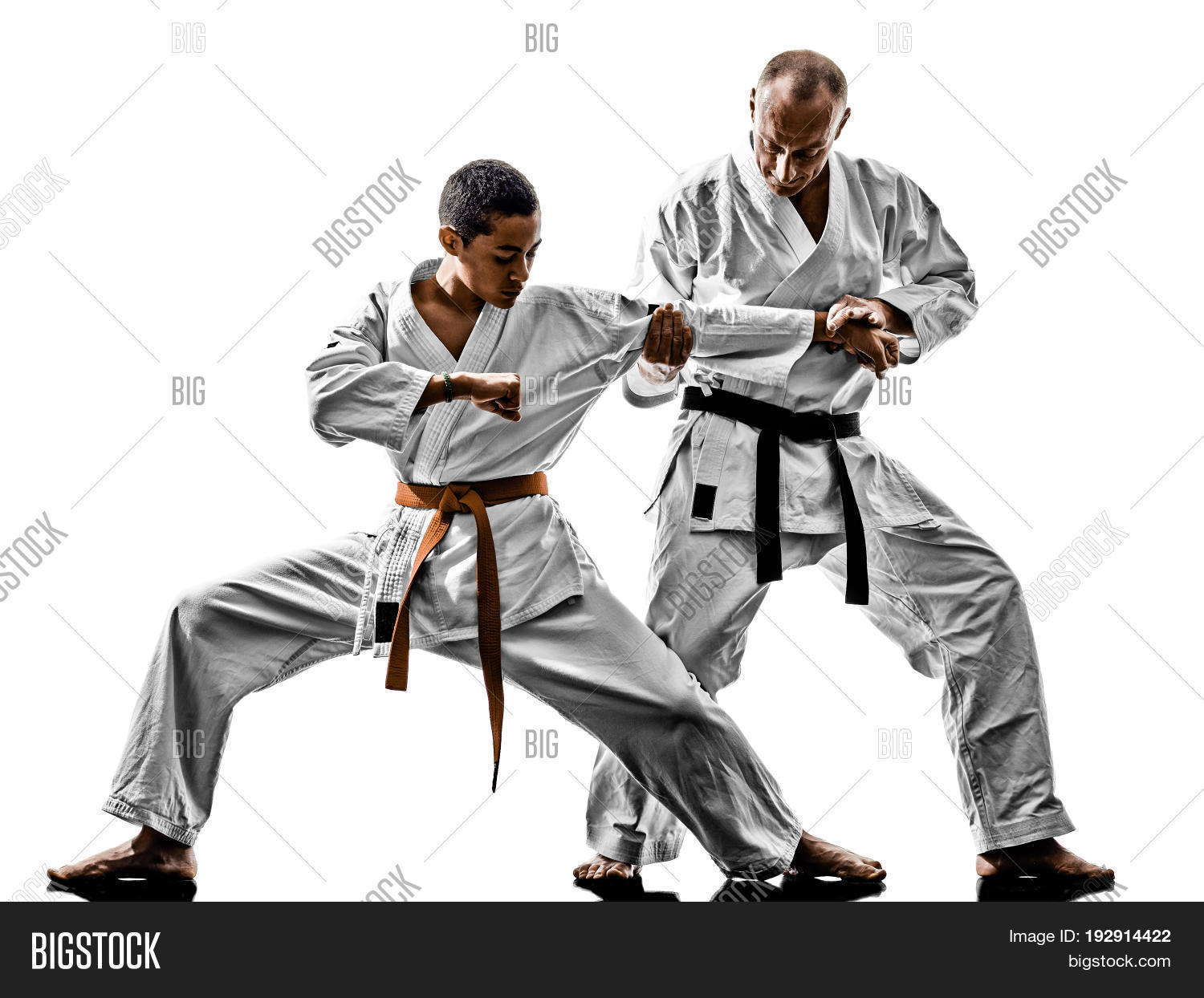 Two Karate Men Sensei Image & Photo (Free Trial) | Bigstock