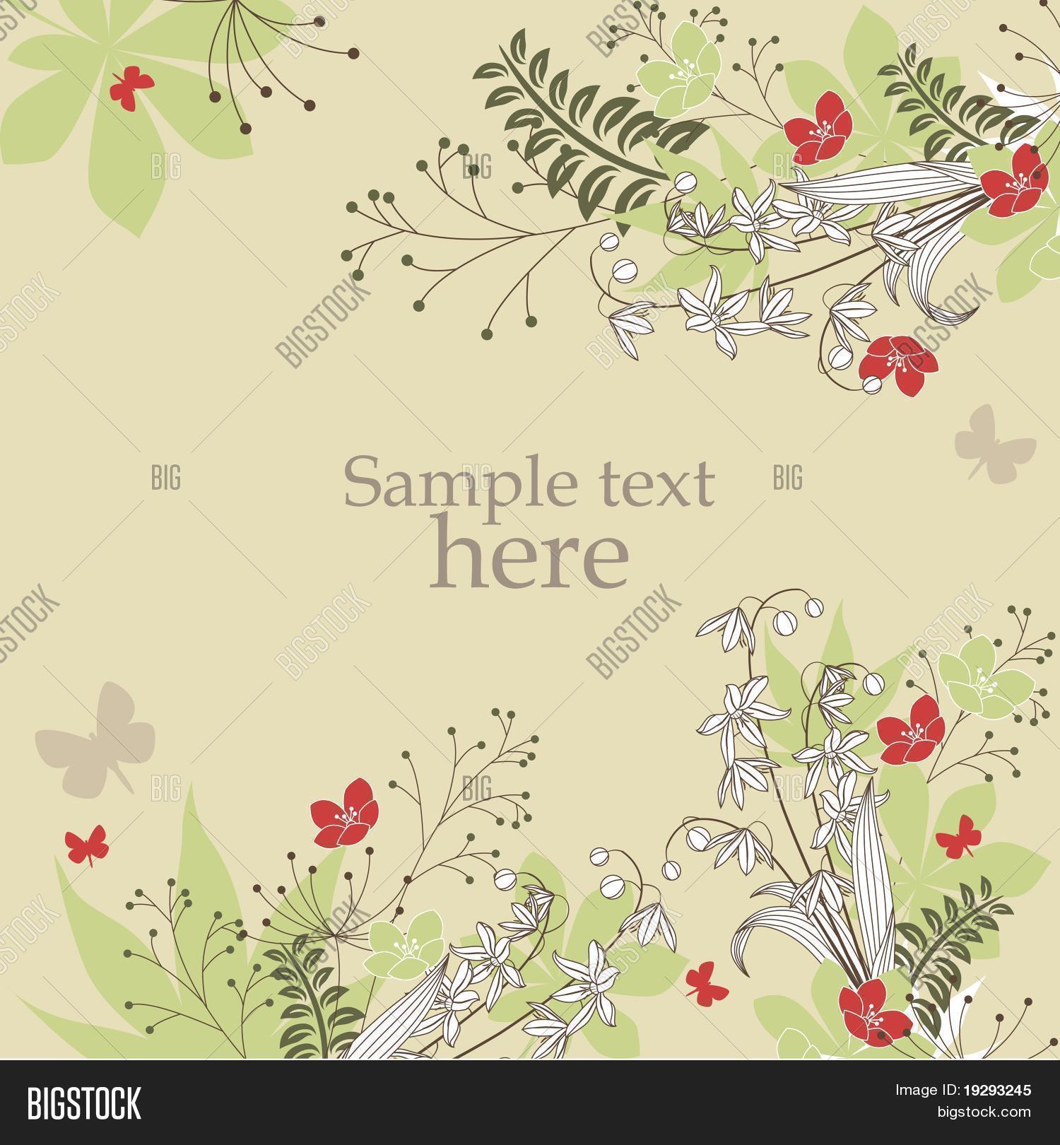 Floral Frame Spring Vector & Photo (Free Trial) | Bigstock