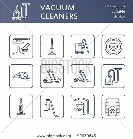 Vacuum Cleaners Flat Vector & Photo (Free Trial) | Bigstock