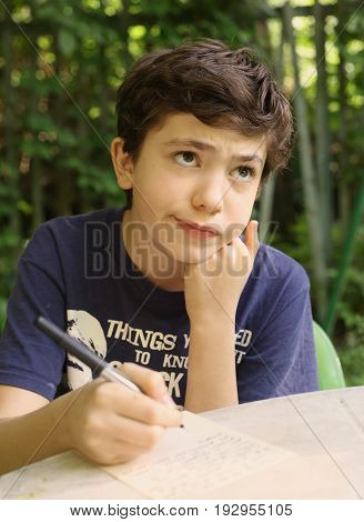 Teenager Boy Thinking Image & Photo (Free Trial) | Bigstock