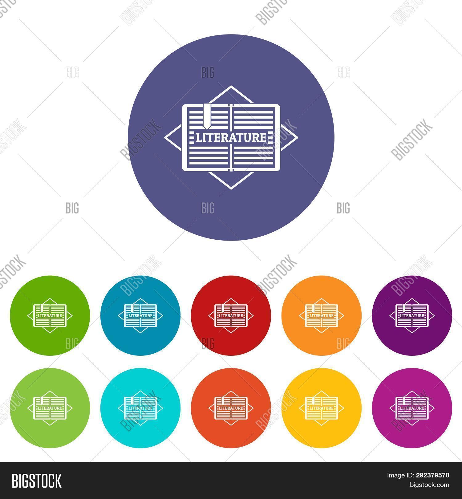 Literature Icons Color Image & Photo (Free Trial) | Bigstock