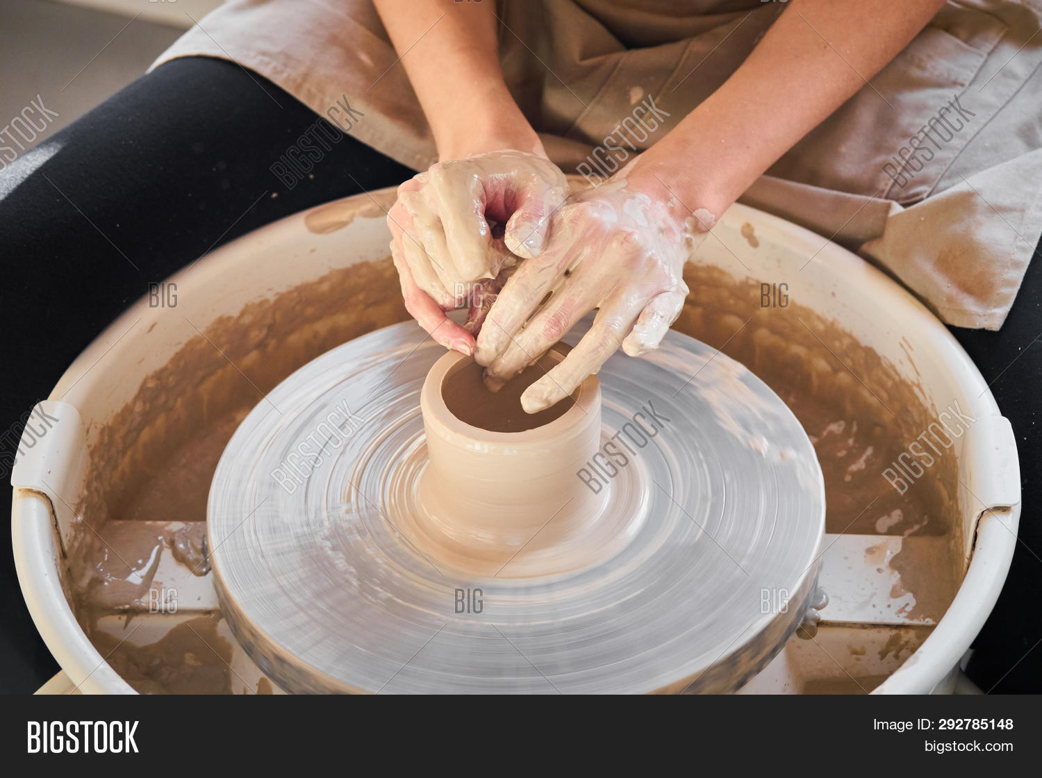Woman Making Ceramic Image & Photo (Free Trial) | Bigstock