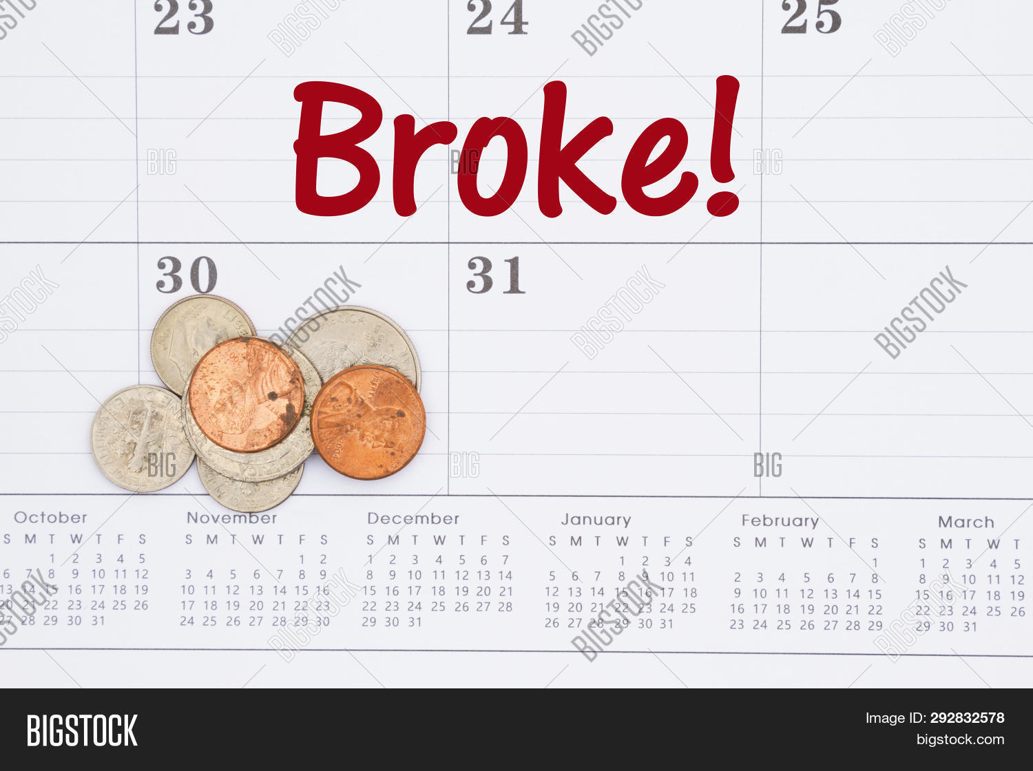 Going Broke Message On Image & Photo (Free Trial) | Bigstock
