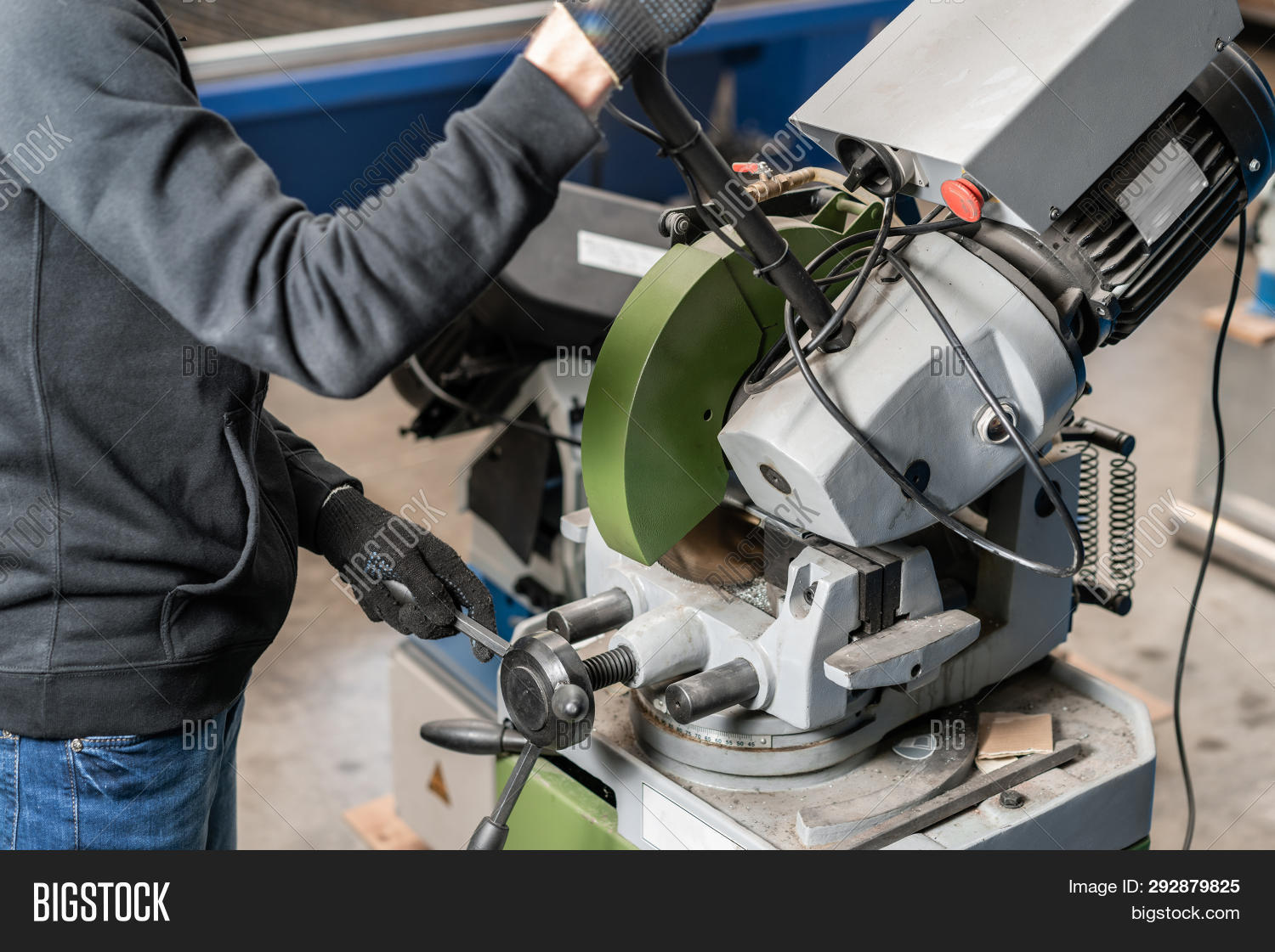 Worker Cuts Piece Image & Photo (Free Trial) | Bigstock