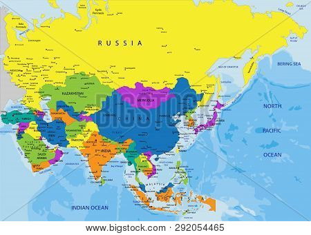 Colorful Asia Vector & Photo (Free Trial) | Bigstock