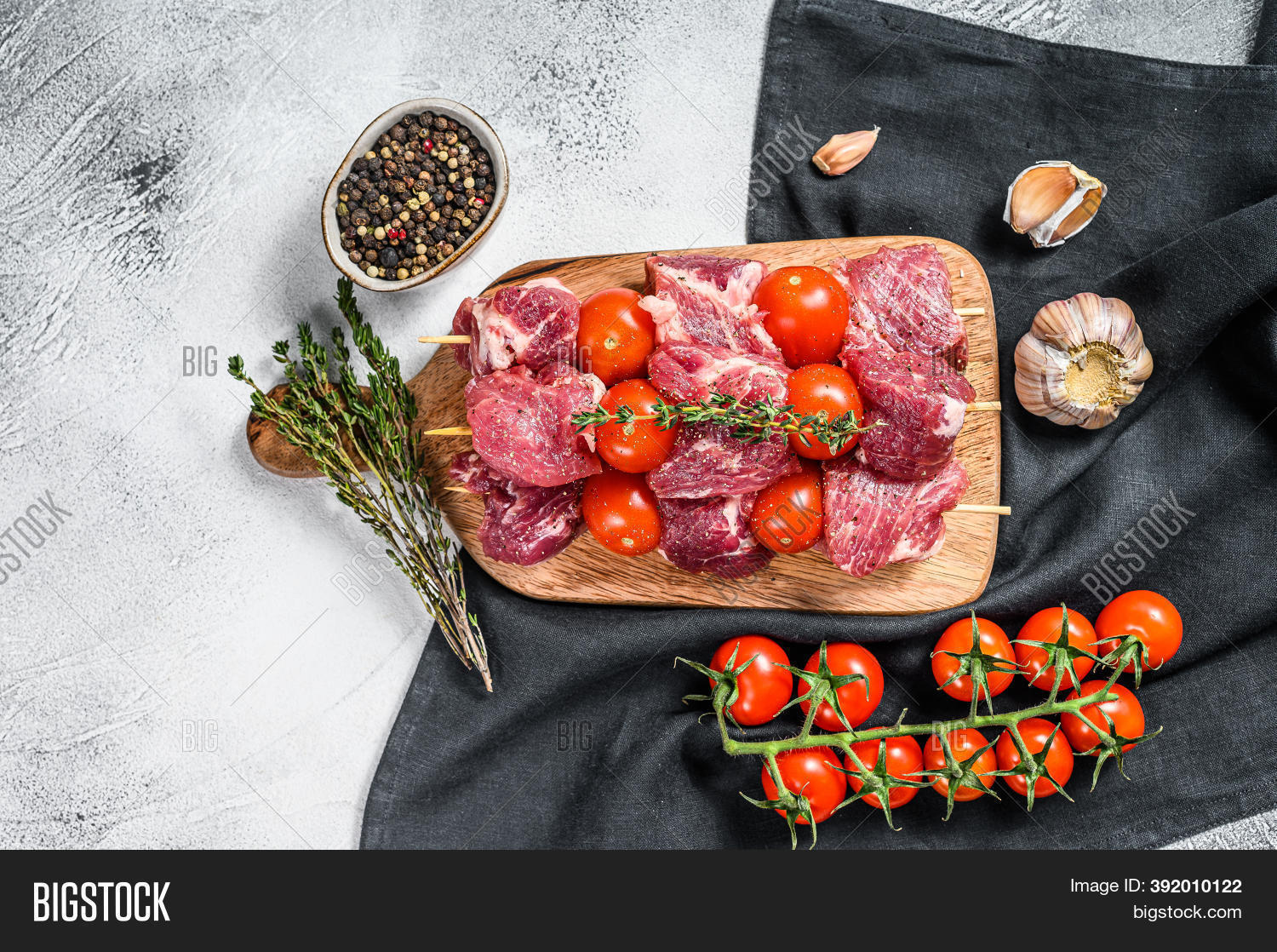 Raw Beef Meat Kebab On Image & Photo (Free Trial) | Bigstock