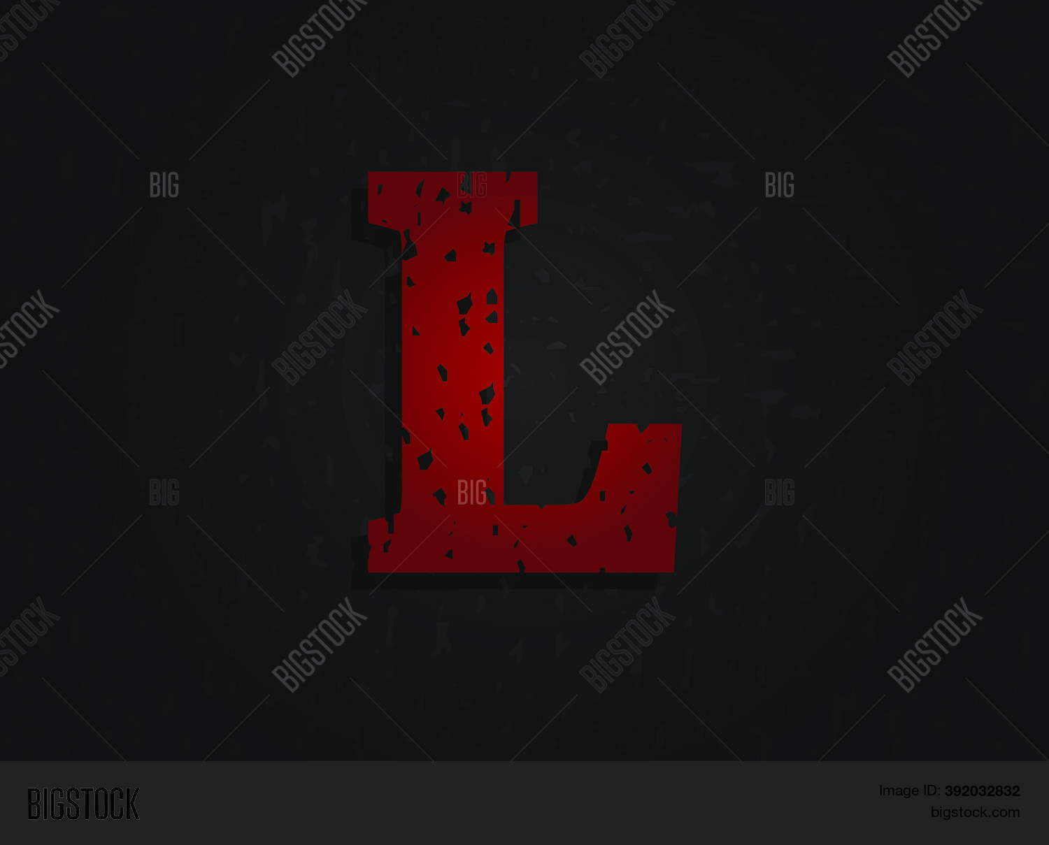 L Vector Red Letter Vector & Photo (Free Trial) | Bigstock