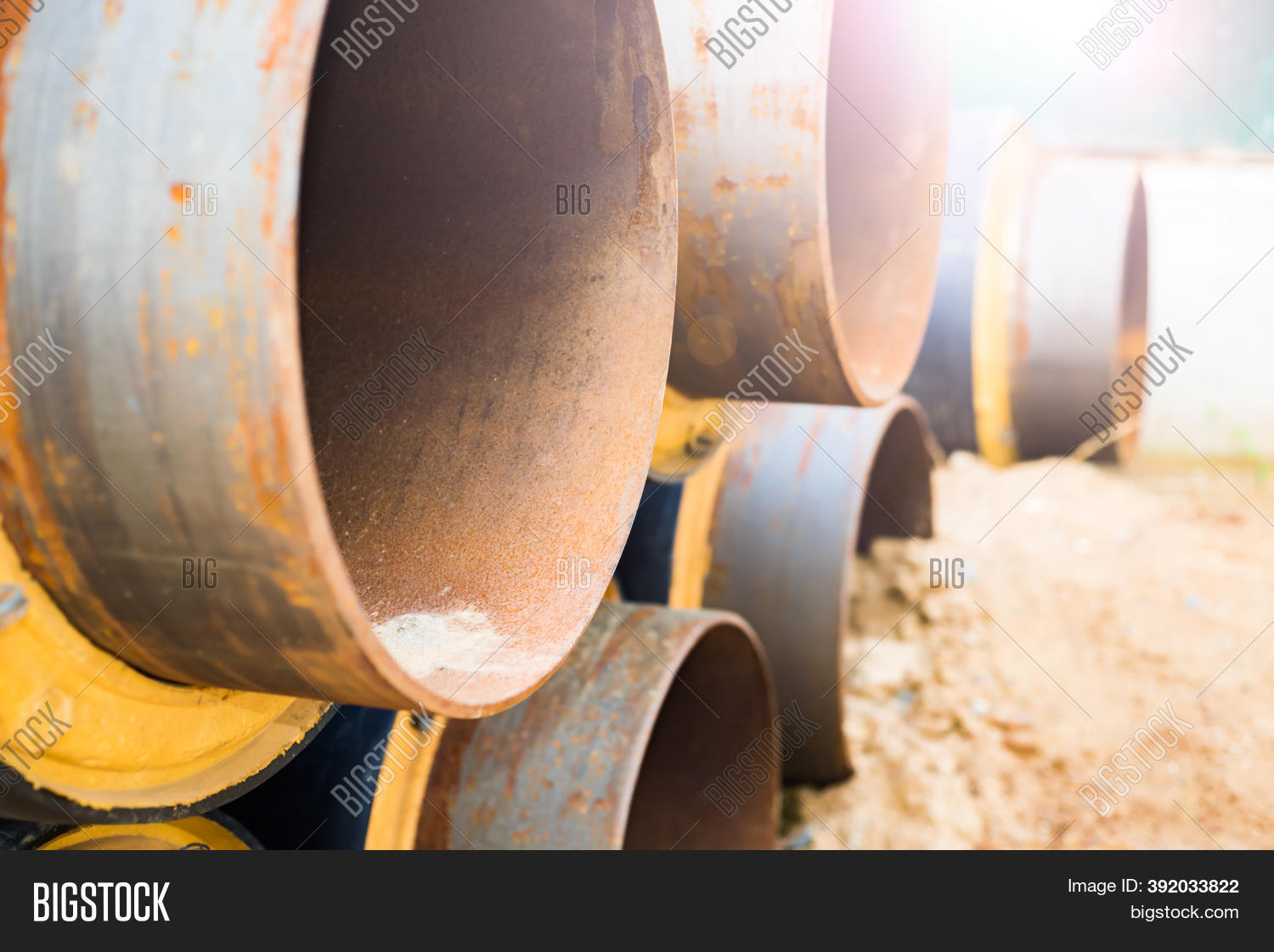 Long Metal Pipeline Image & Photo (Free Trial) | Bigstock