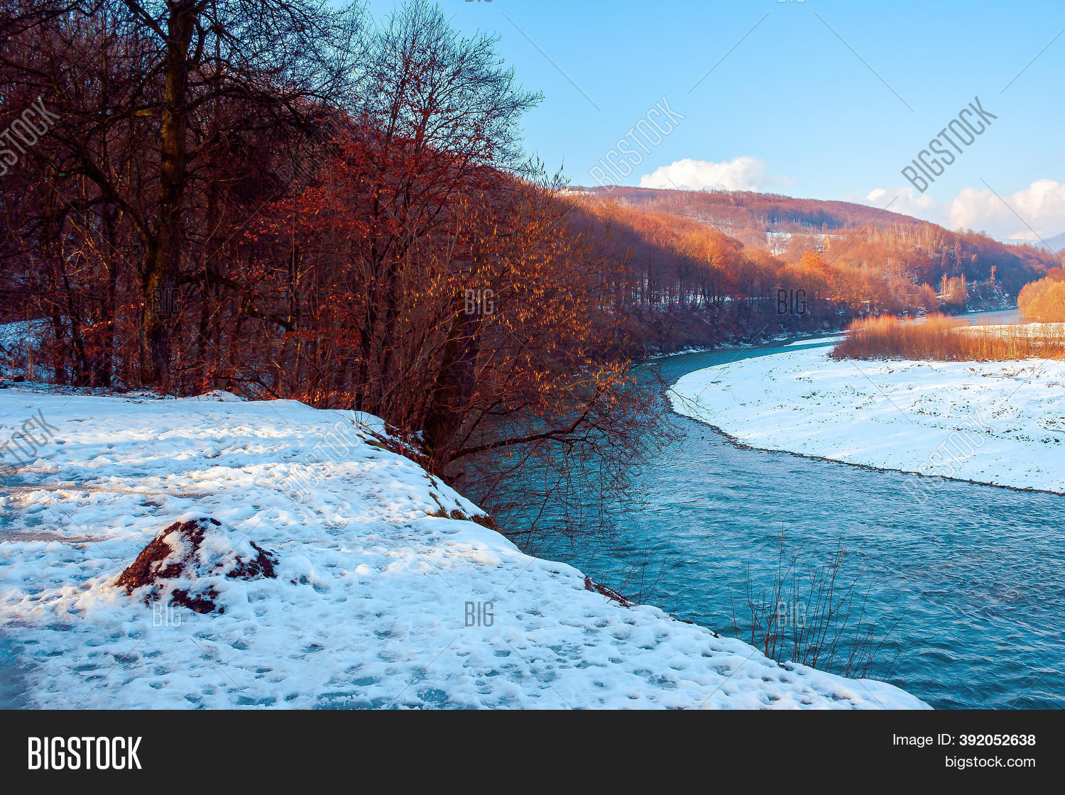 River Winter Scenery. Image & Photo (Free Trial) | Bigstock