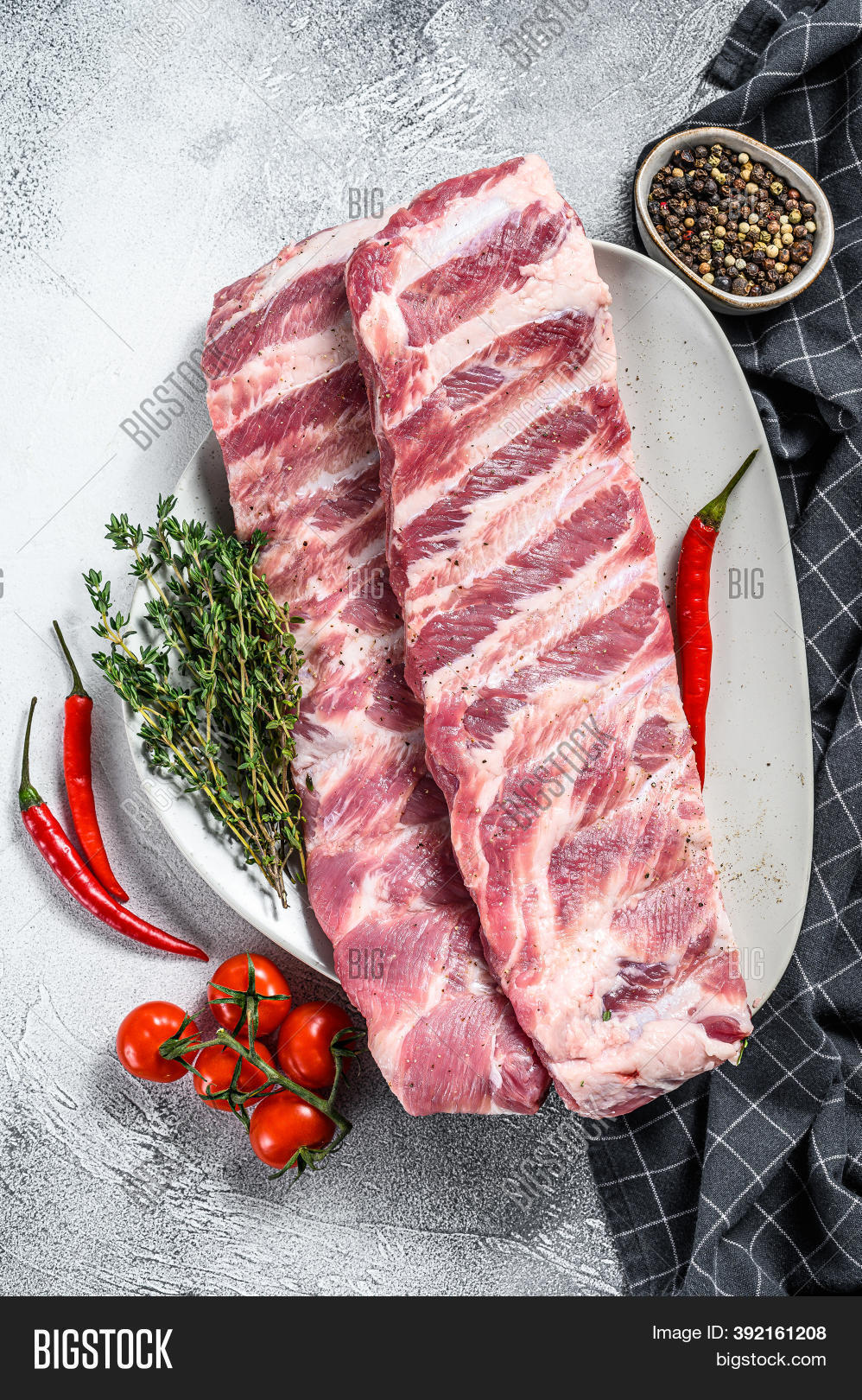 Fresh Raw Pork Ribs Image & Photo (Free Trial) | Bigstock