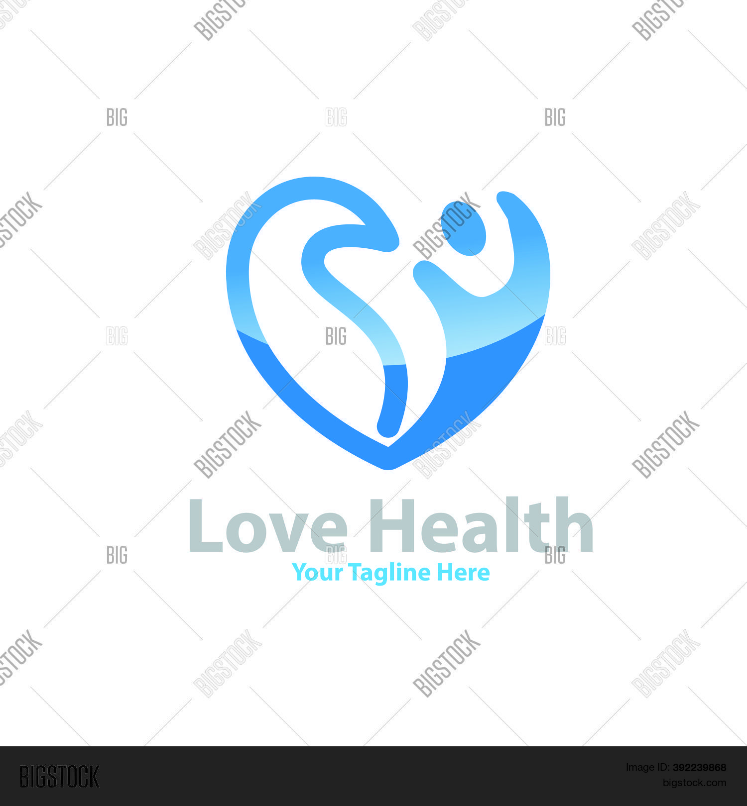Love Health Logo Vector & Photo (Free Trial) | Bigstock