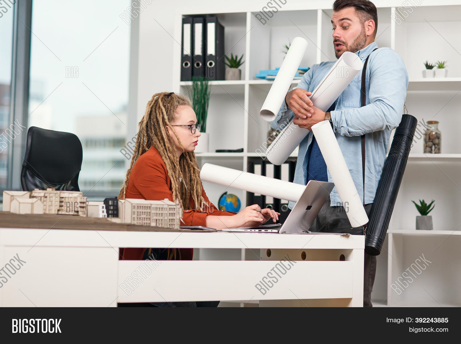 Awkward Office Worker Image & Photo (Free Trial) | Bigstock