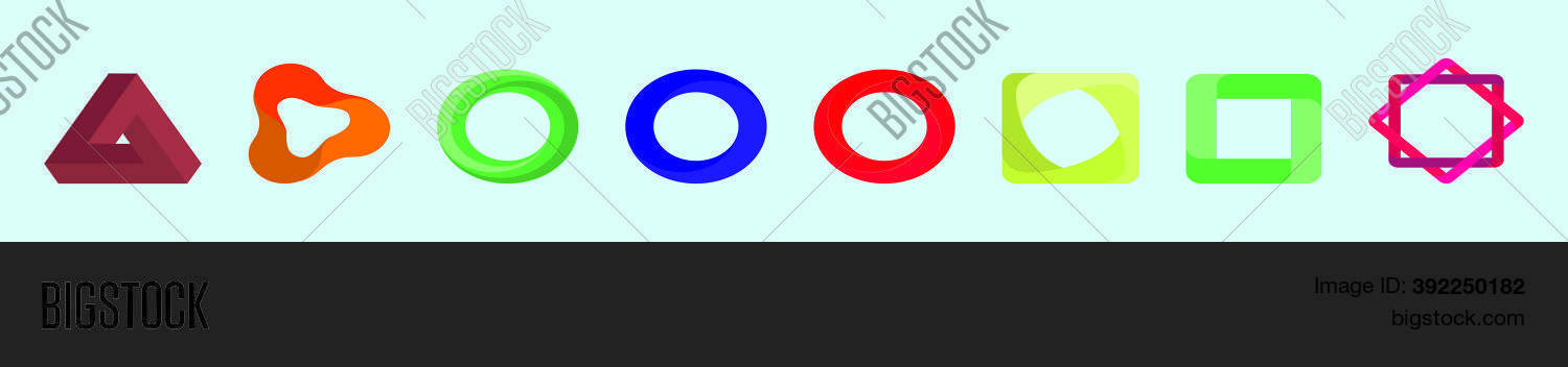 Set Loop Logos Vector & Photo (Free Trial) | Bigstock