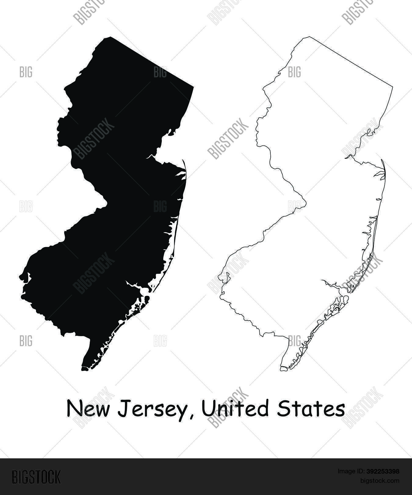 New Jersey Nj State Vector & Photo (Free Trial) | Bigstock