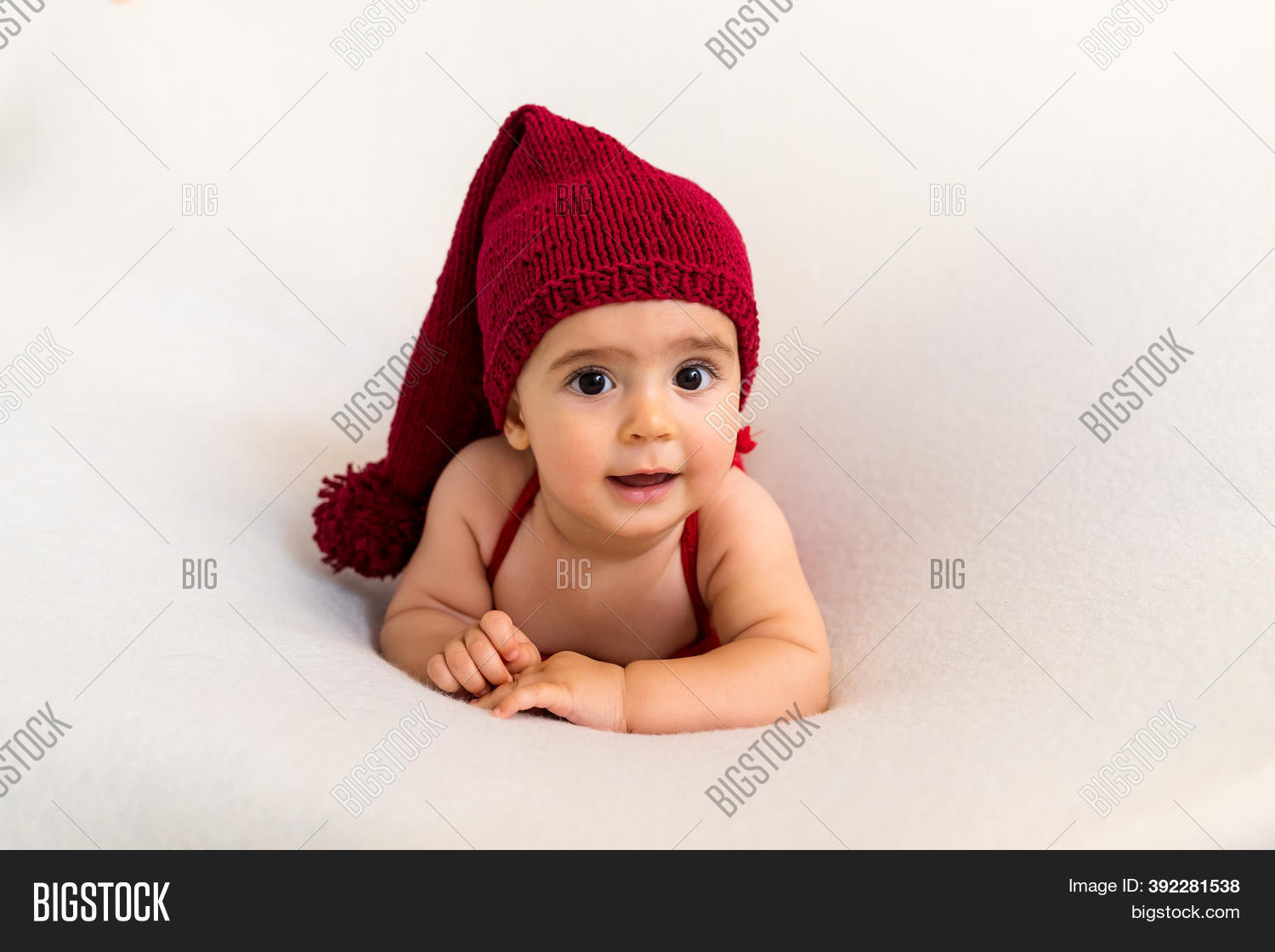 Cute Newborn Baby Red Image & Photo (Free Trial) | Bigstock
