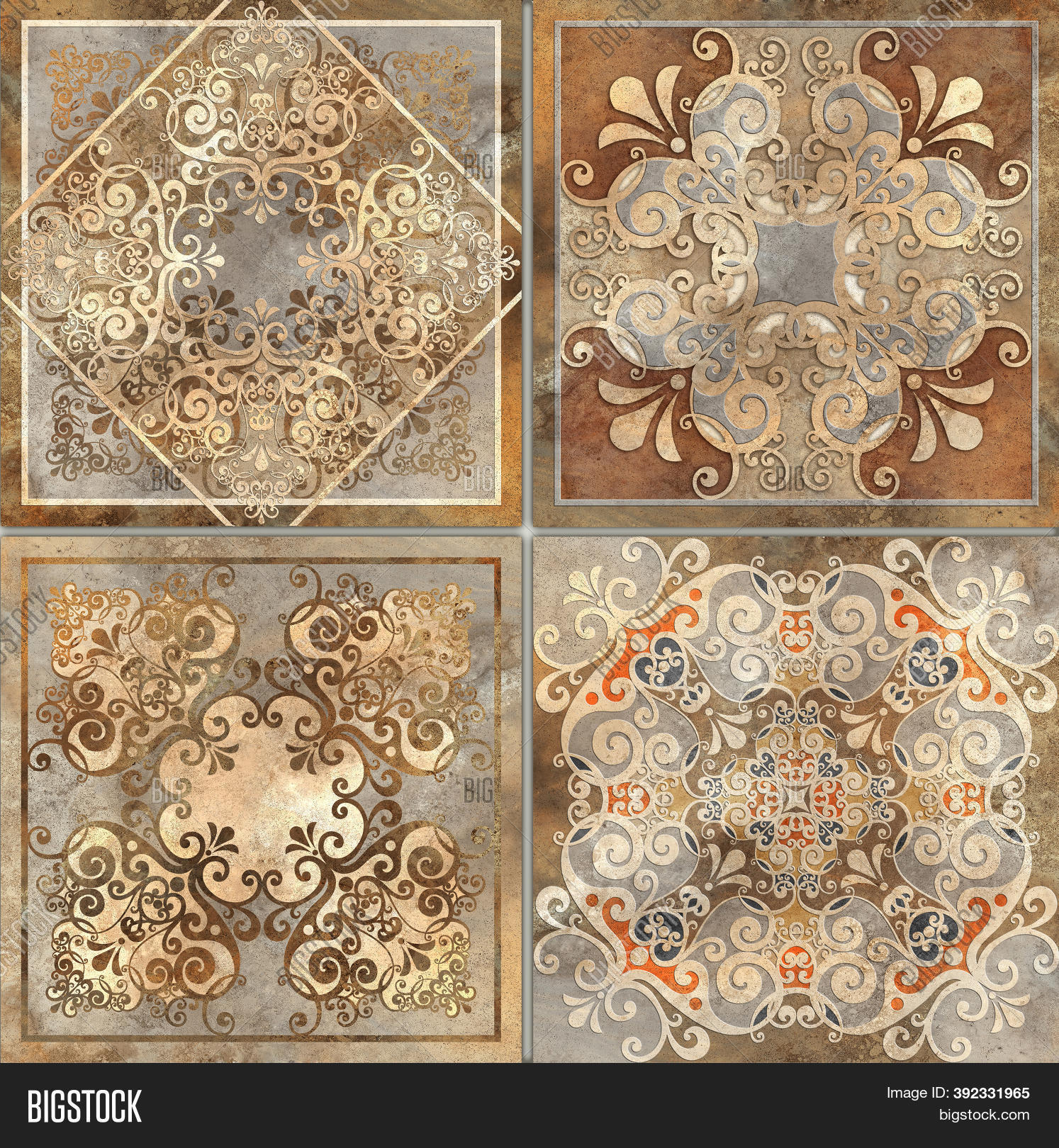 Digital Tiles Design. Image & Photo (Free Trial) | Bigstock