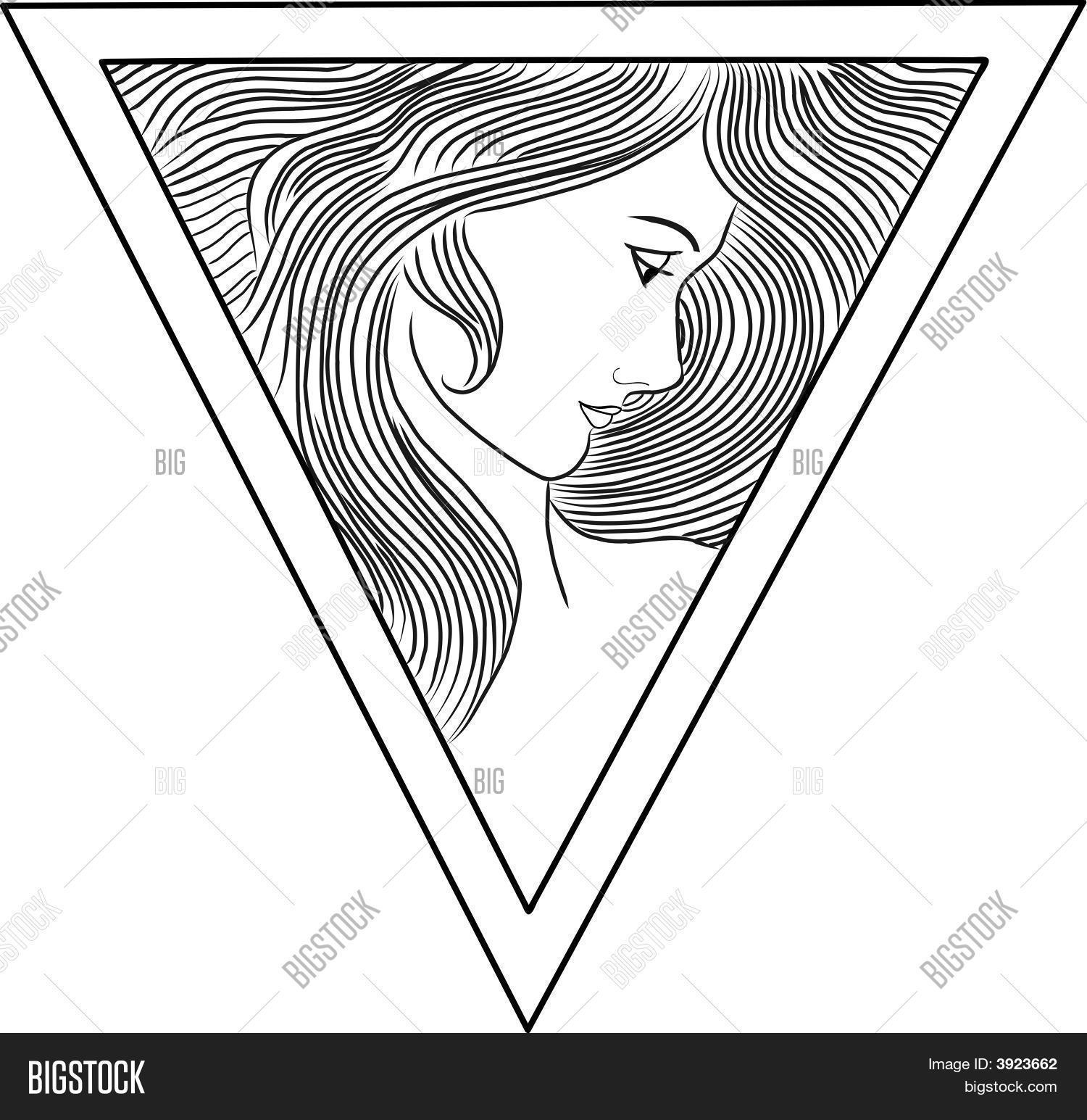 Triangle Lady Vector & Photo (Free Trial) | Bigstock