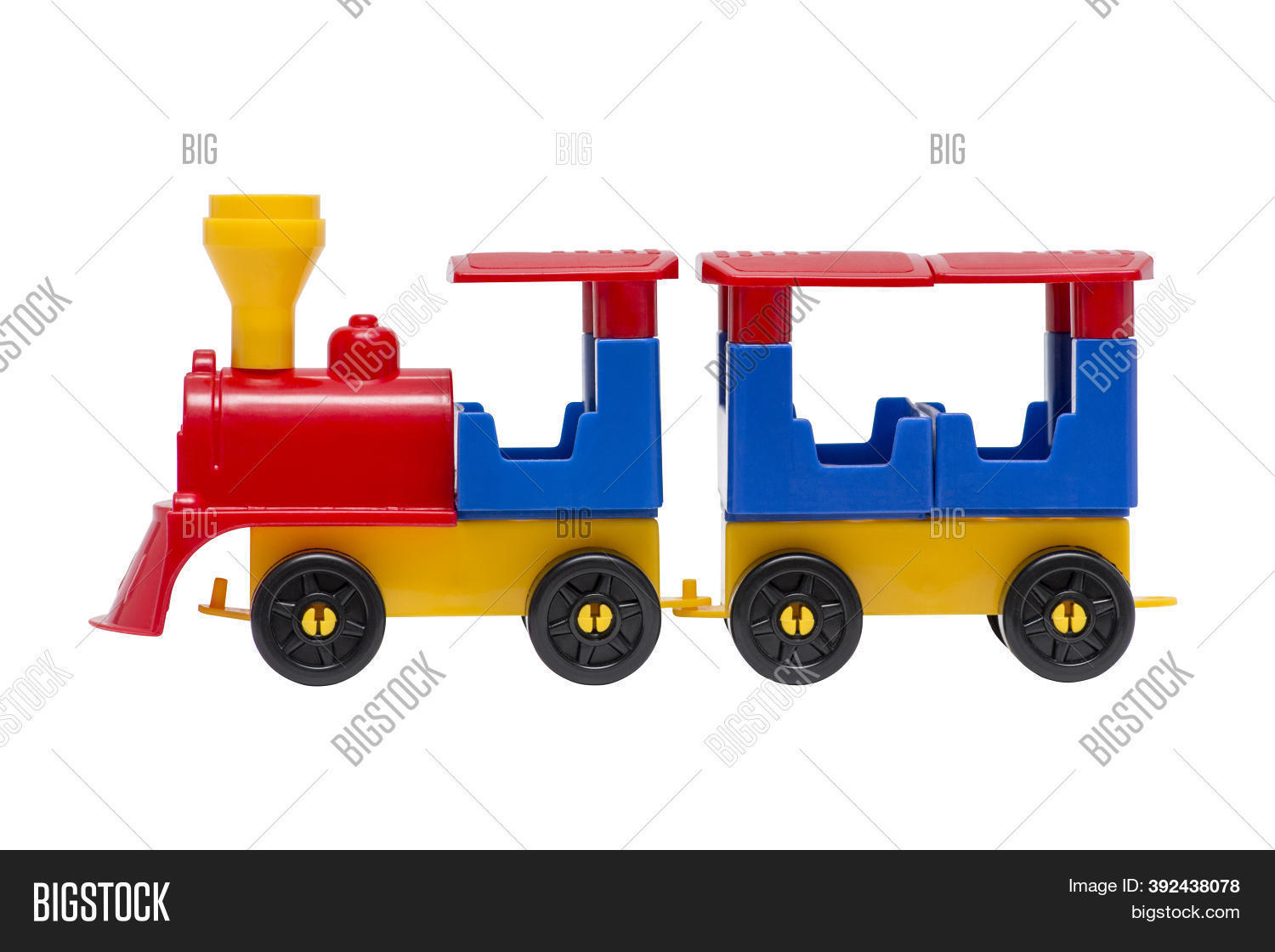 Toy Train Isolated On Image & Photo (Free Trial) | Bigstock