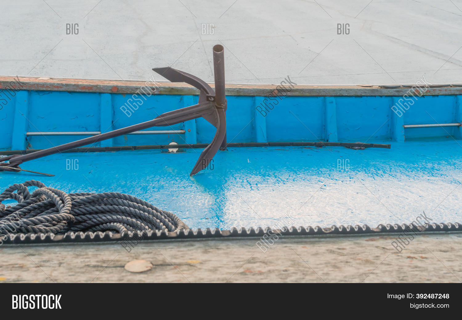 Anchor Rope Laying On Image & Photo (Free Trial) | Bigstock