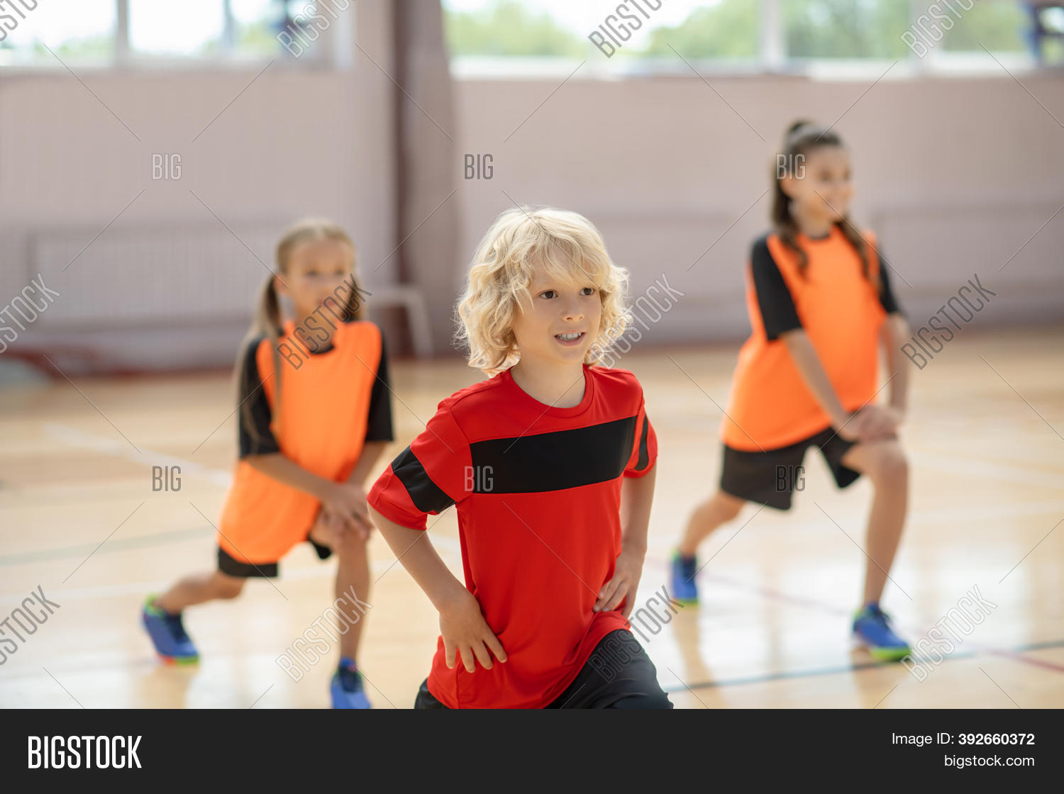 Three Kids Exercising Image & Photo (Free Trial) | Bigstock
