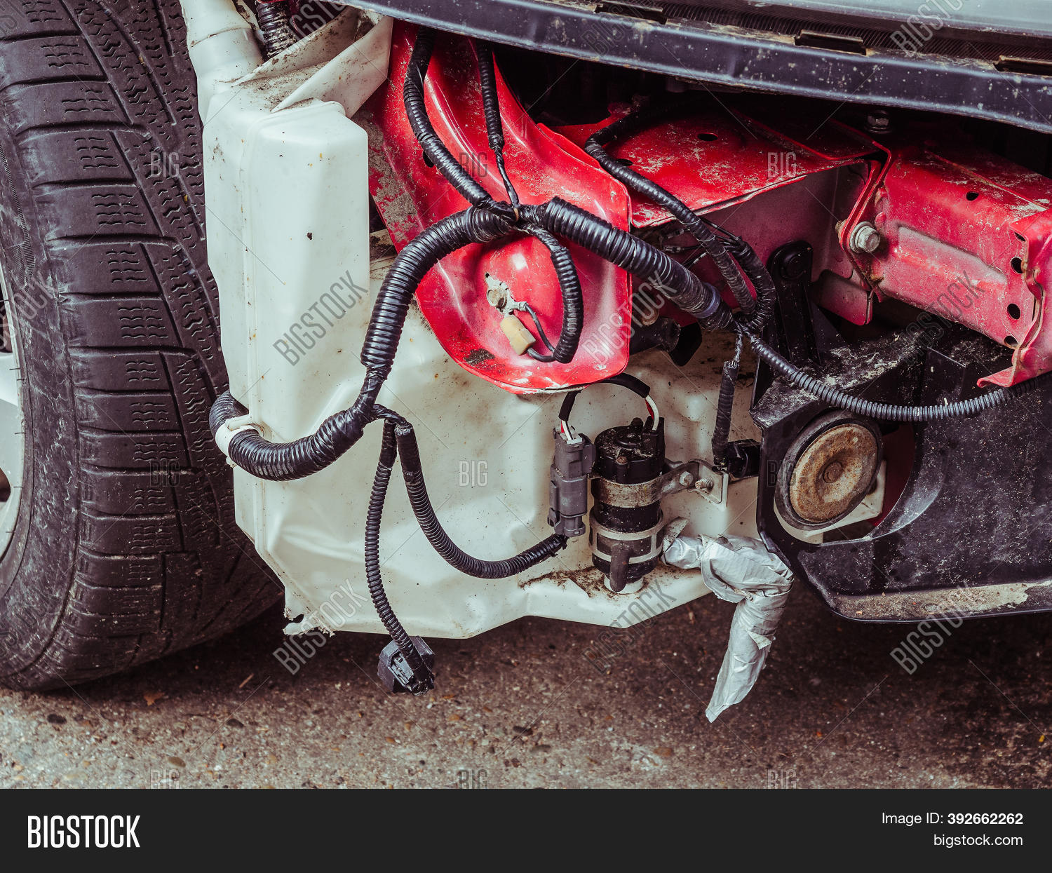 Broken Front Car Wires Image & Photo (Free Trial) | Bigstock