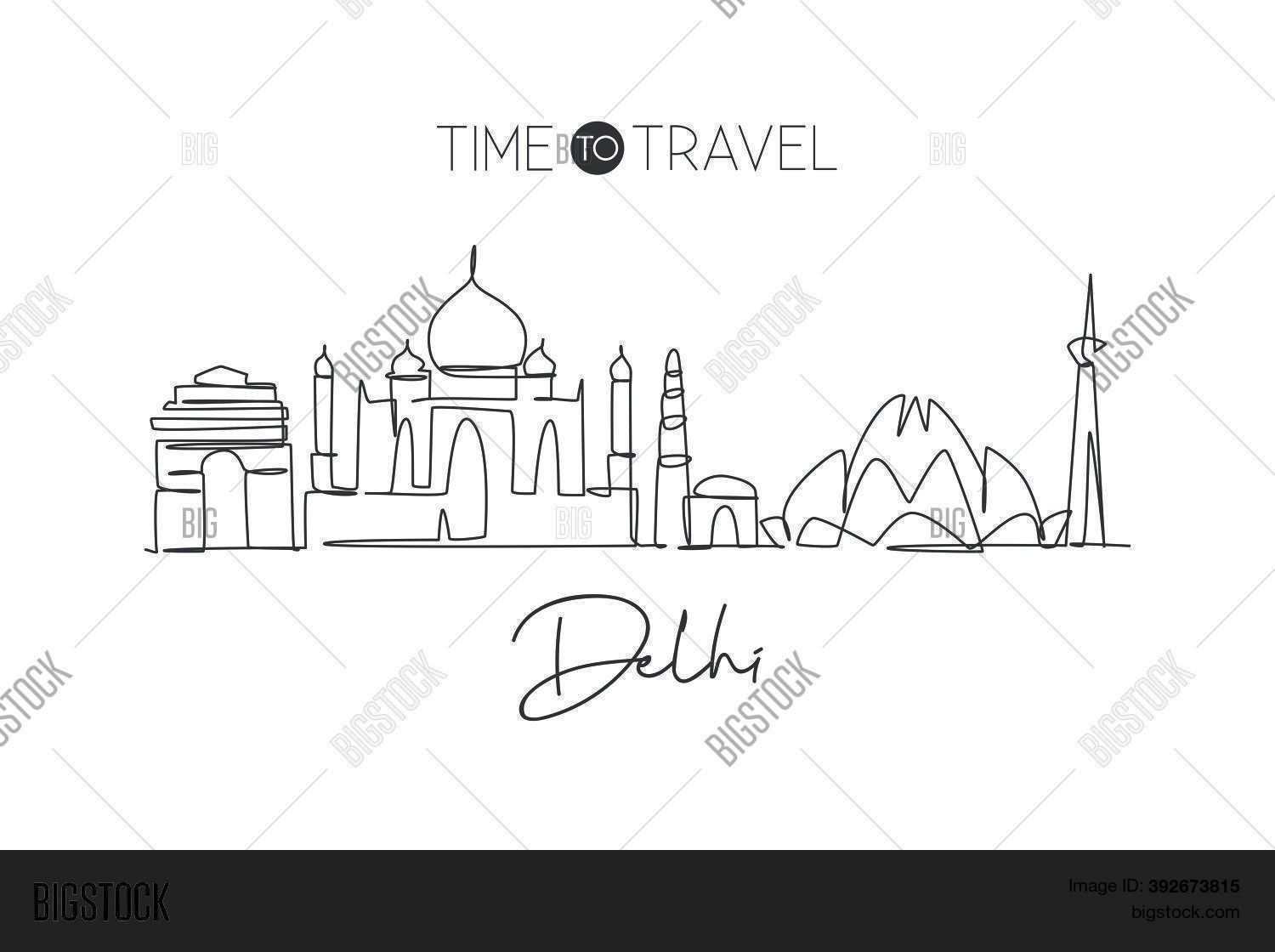 Single Continuous Vector & Photo (Free Trial) | Bigstock