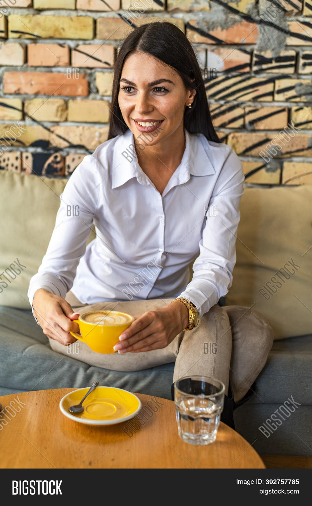 Pretty Young Woman Mug Image & Photo (Free Trial) | Bigstock